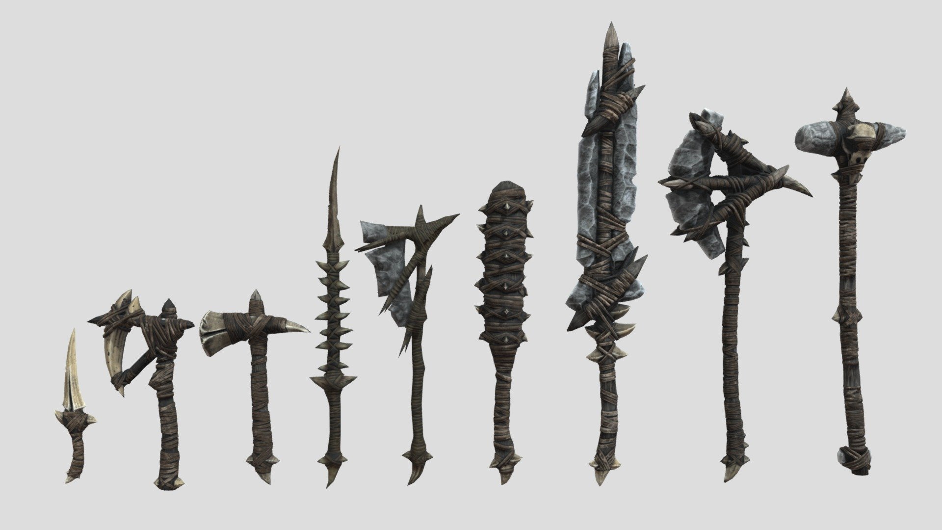 TESB Forsworn Weapon Pack - Download Free 3D model by OrangeSauceu ...