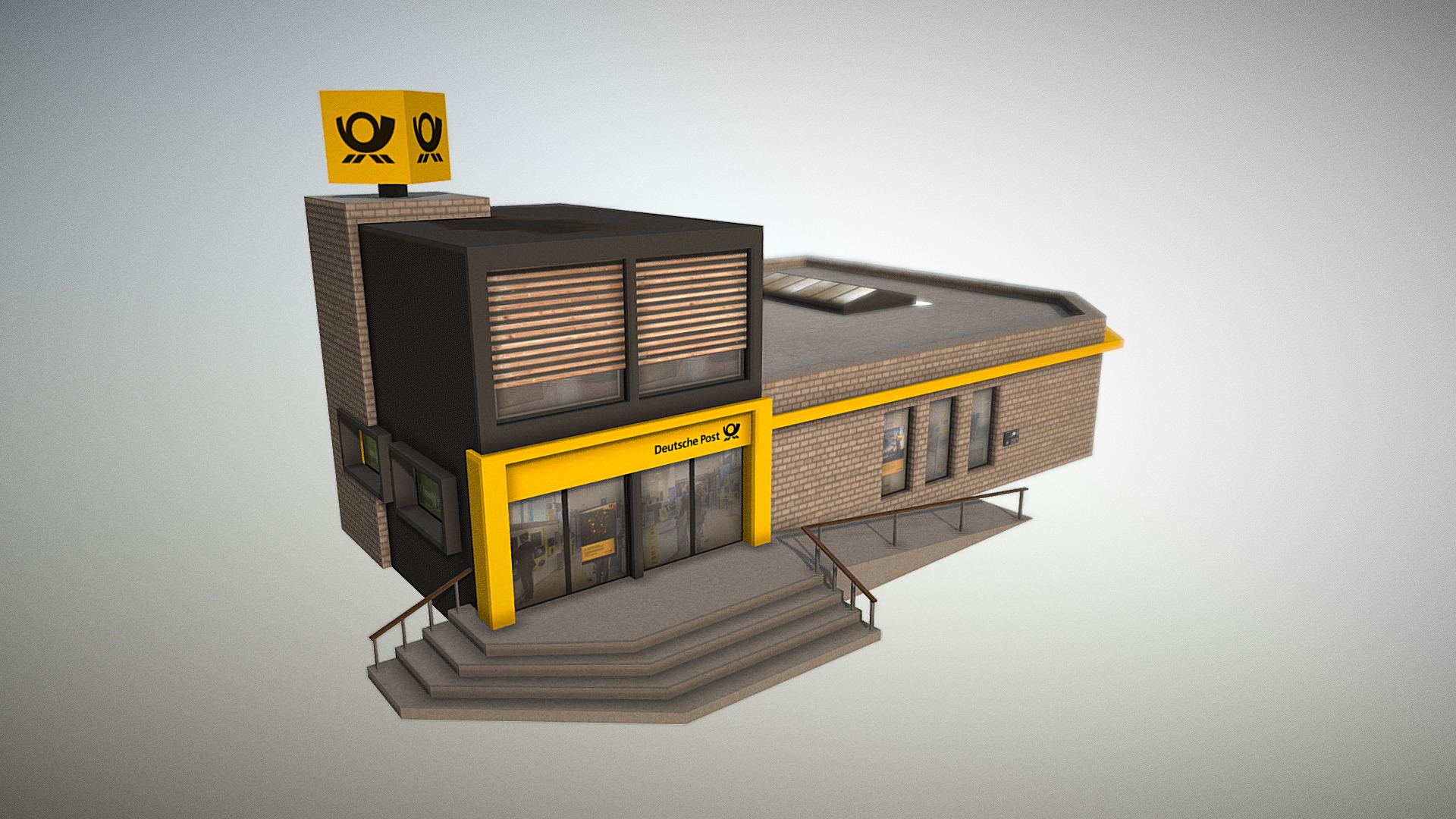 Deutsche Post - Buy Royalty Free 3D model by Gruny (@grunystudio ...