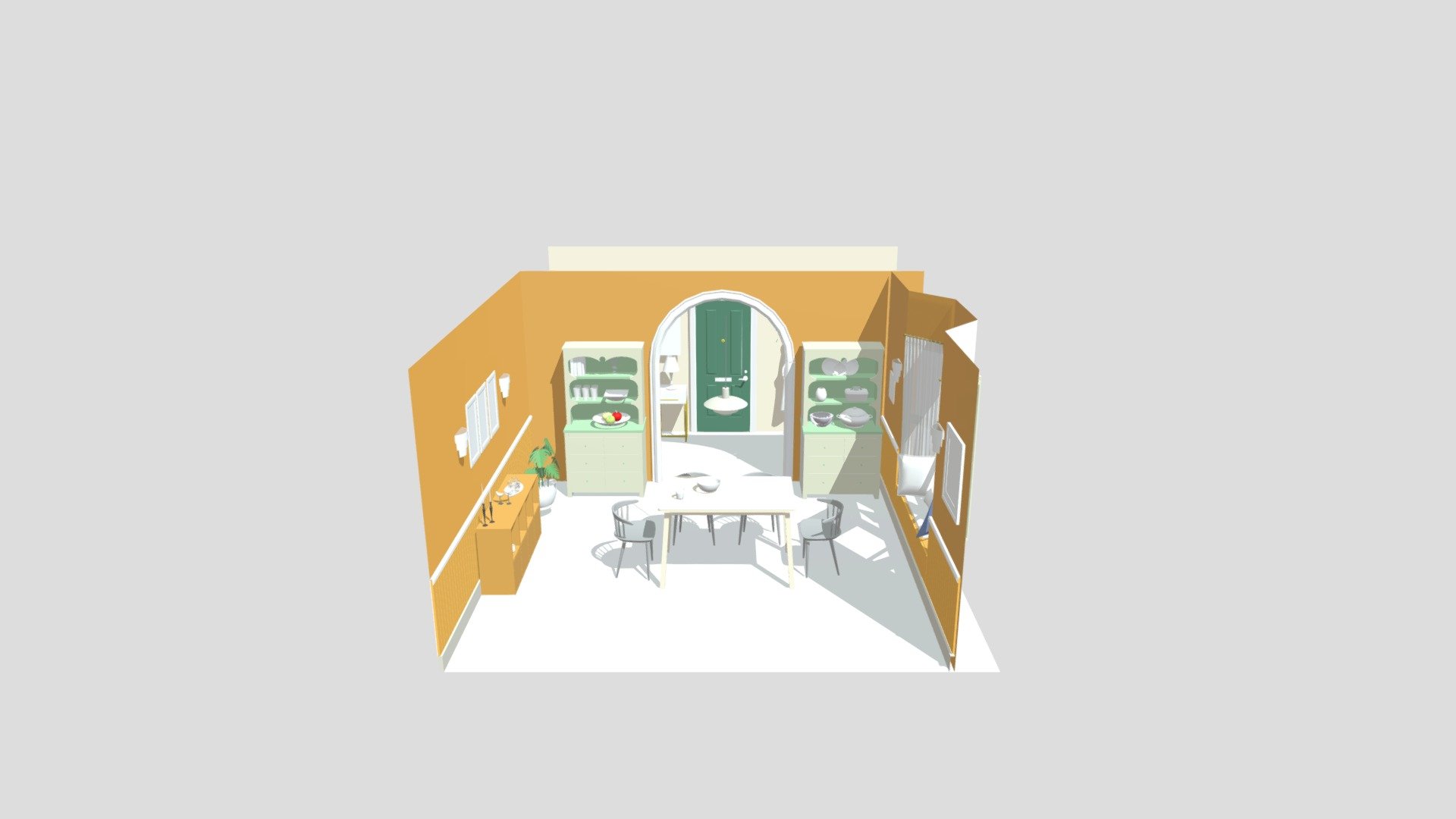 Family.DINNER - Download Free 3D model by lorave [3b29162] - Sketchfab