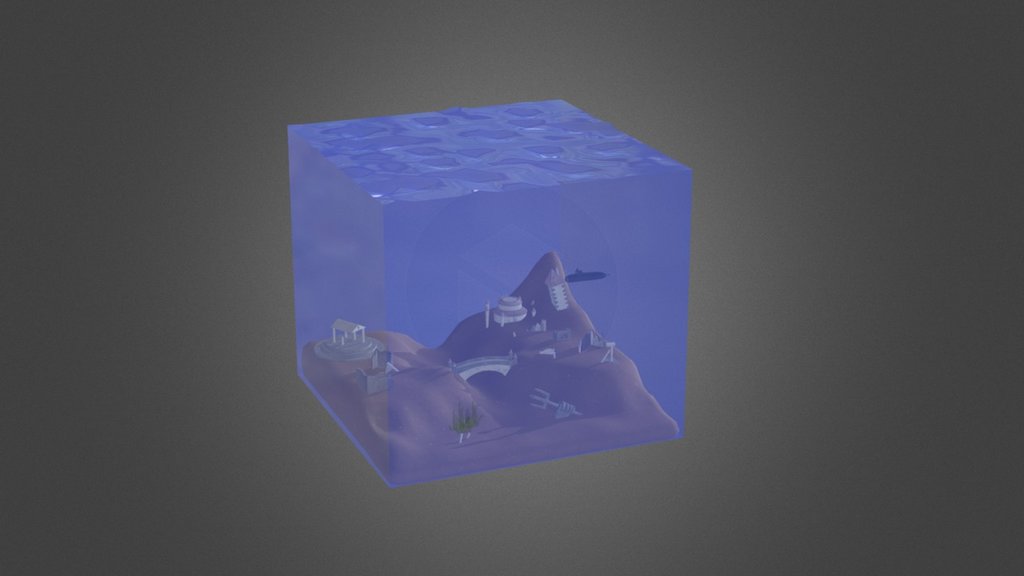 Atlantis and the Submarine - 3D model by Kayla Bebee (@KBebee313 ...