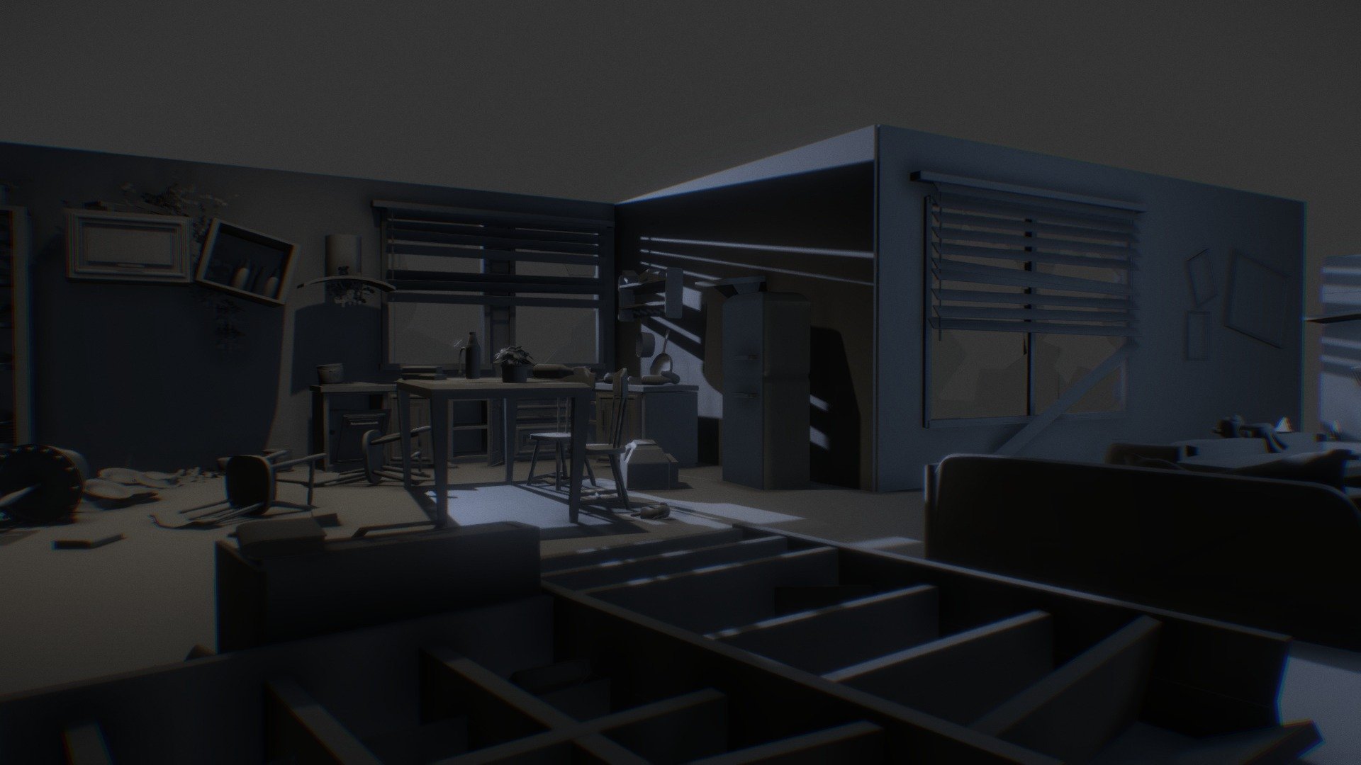 Home Inside Level Design - 3D model by Cuhtera (@cuhteradesign ...
