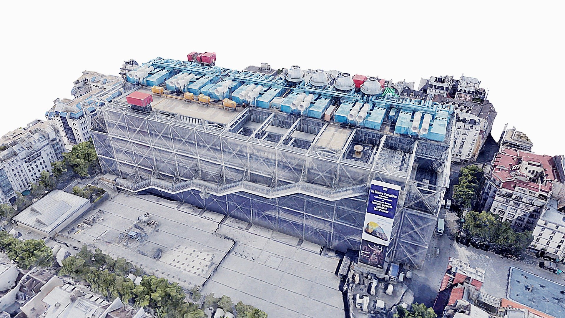 Centre Pompidou,museum,paris,scan,map,terrain - 3D model by SENSIET ...