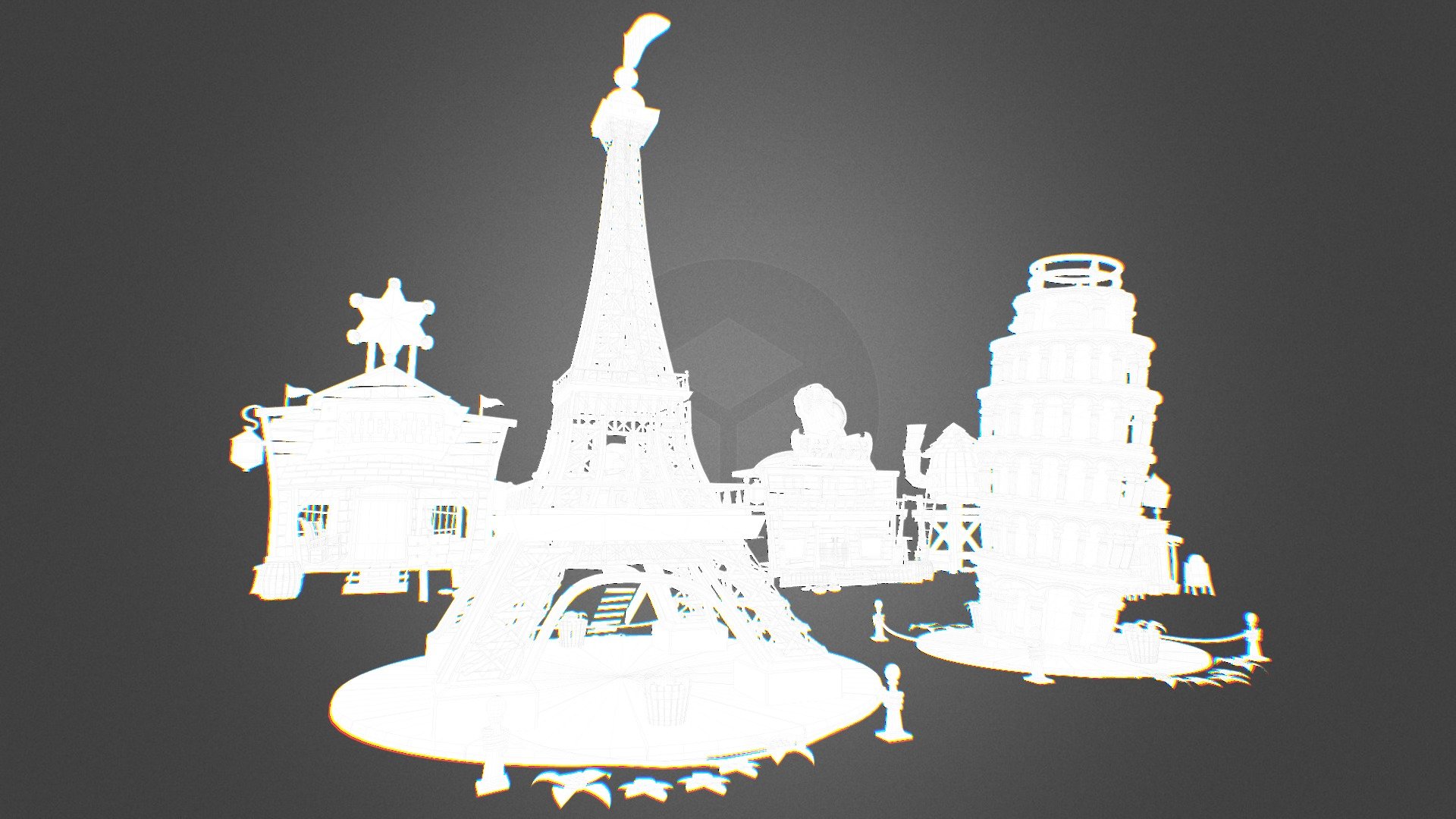 Towers - 3D model by rodrigosantana3d [3b2c7f7] - Sketchfab