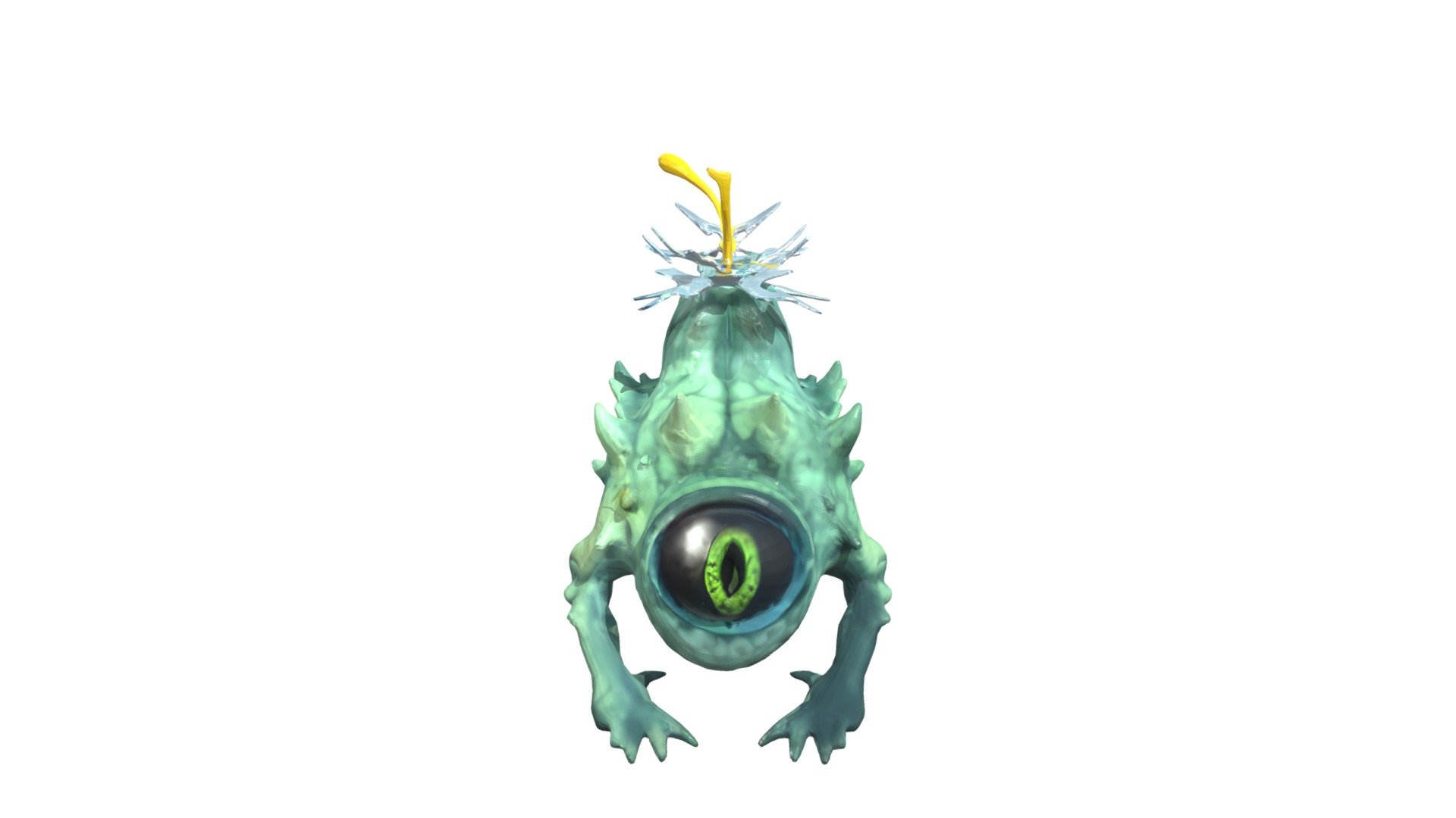 Illuminati Wars - One Eyed Creature - Download Free 3D model by ...