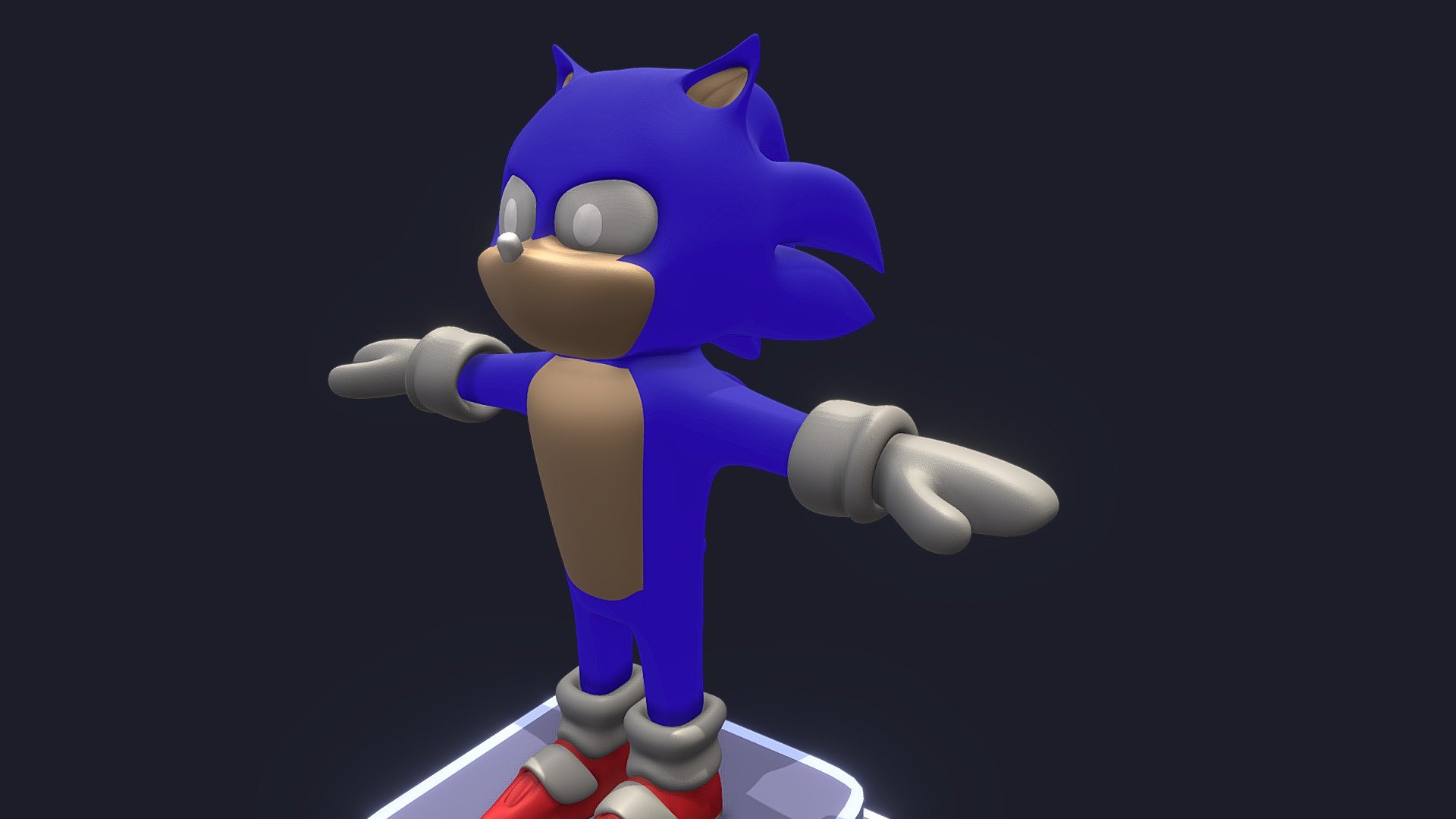 Sonic the hedgehog - 3D model by riznart [3b2dd5a] - Sketchfab