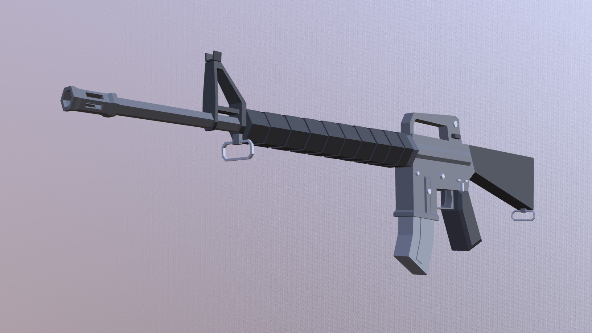 Low Poly M16 - 3D model by Nikita Oleinik (@nikita.oleinik) [3b2ee63] - Sketchfab