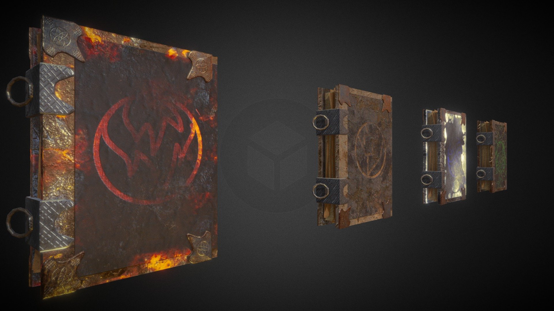 Element Books - Buy Royalty Free 3D model by Xuss [3b304a6] - Sketchfab ...