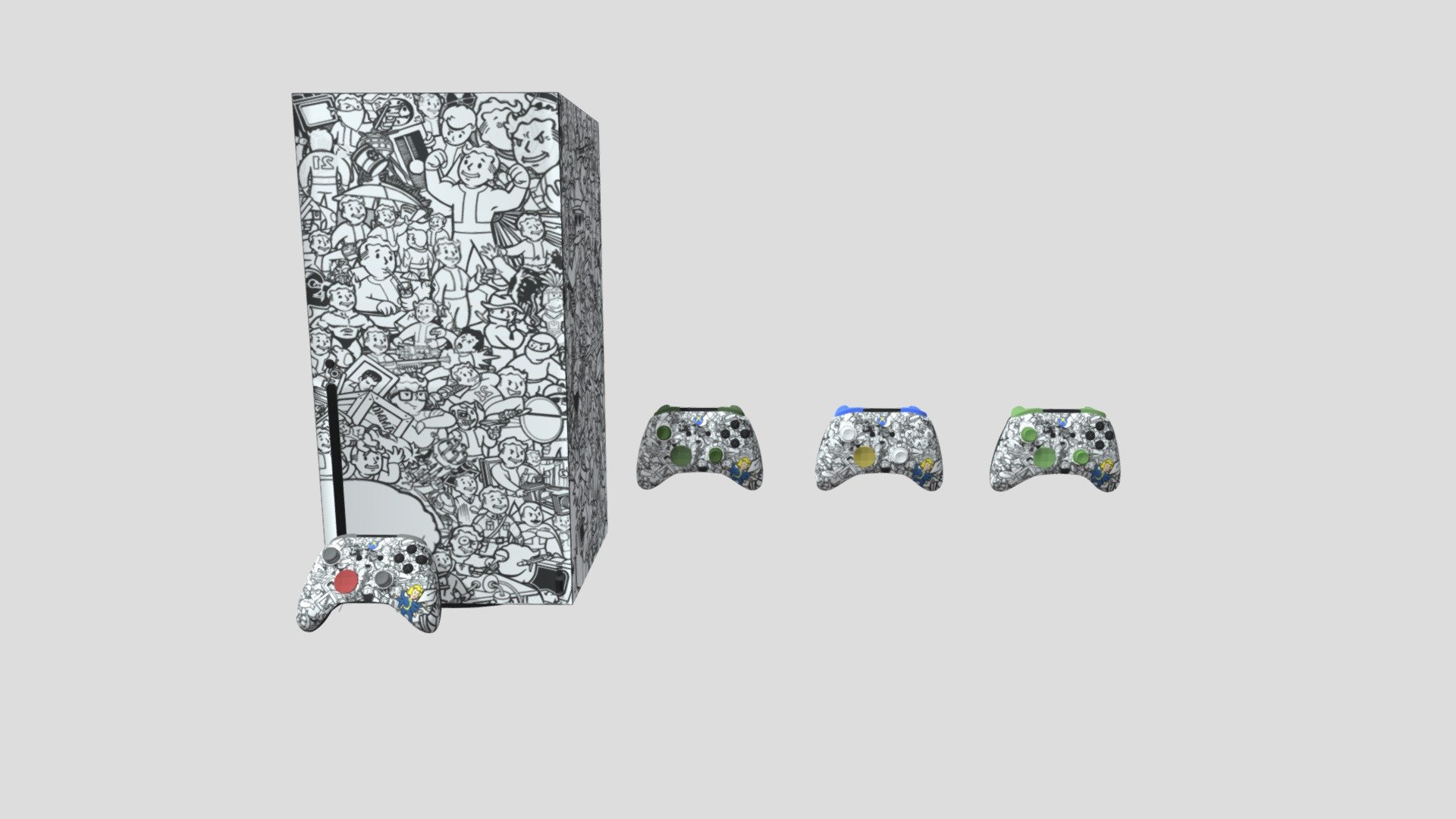 Custom Fallout Xbox Series X + Conroller - 3D model by LordOvLoot ...