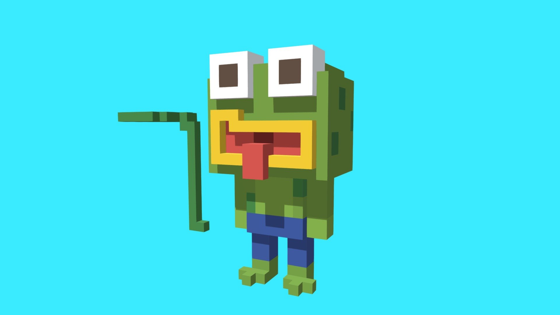 Voxel Boys - Frog Man - Buy Royalty Free 3D model by COVE989 [3b35cee ...