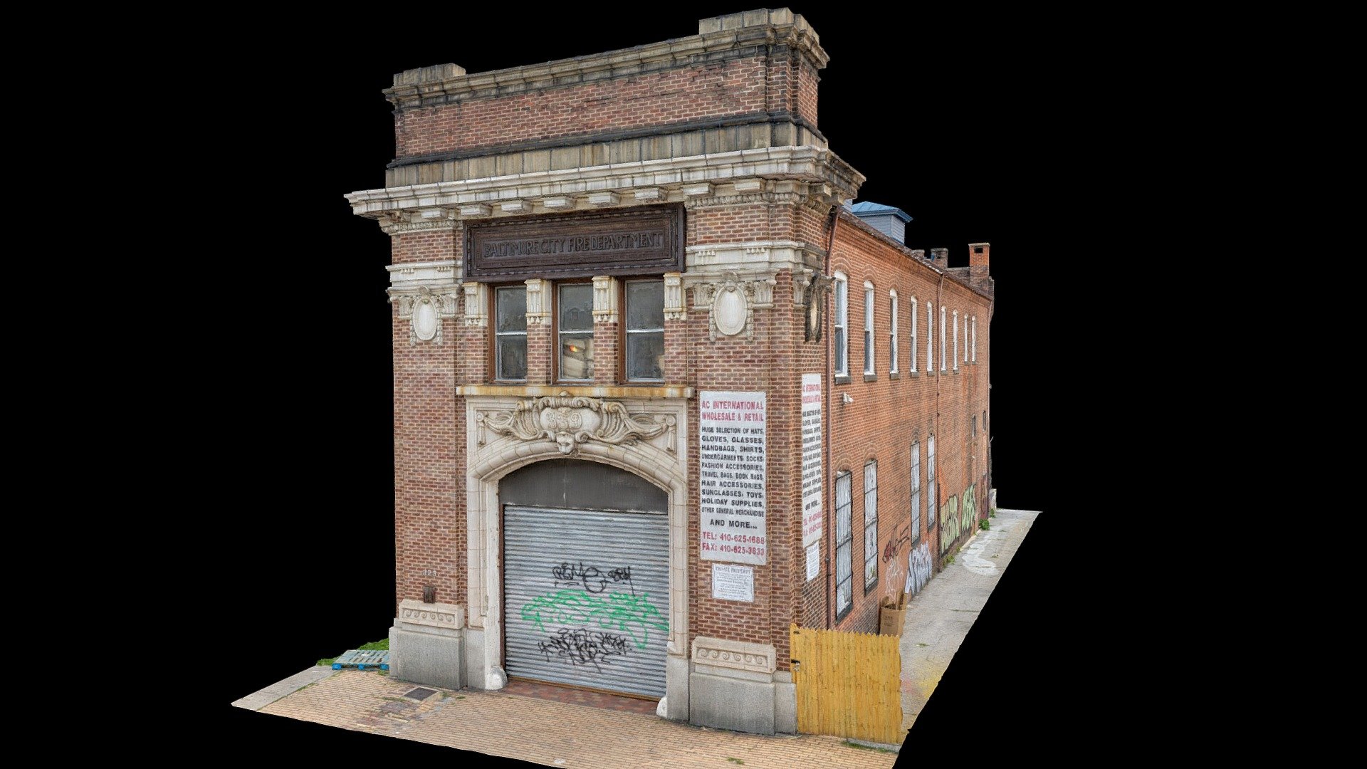 Baltimore Fire Station No. 1 - 3D model by Taylor (@thoulihan) [3b369f5 ...