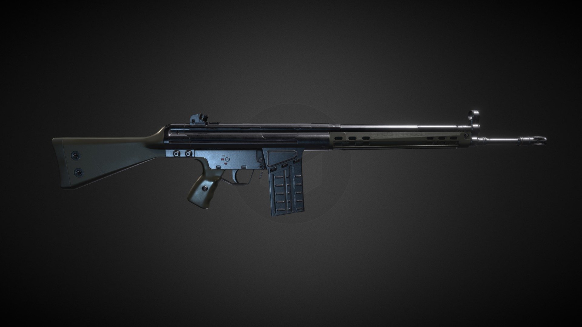 Heckler & Koch G3A3 - Buy Royalty Free 3D model by ElKaWeh [3b373e5 ...