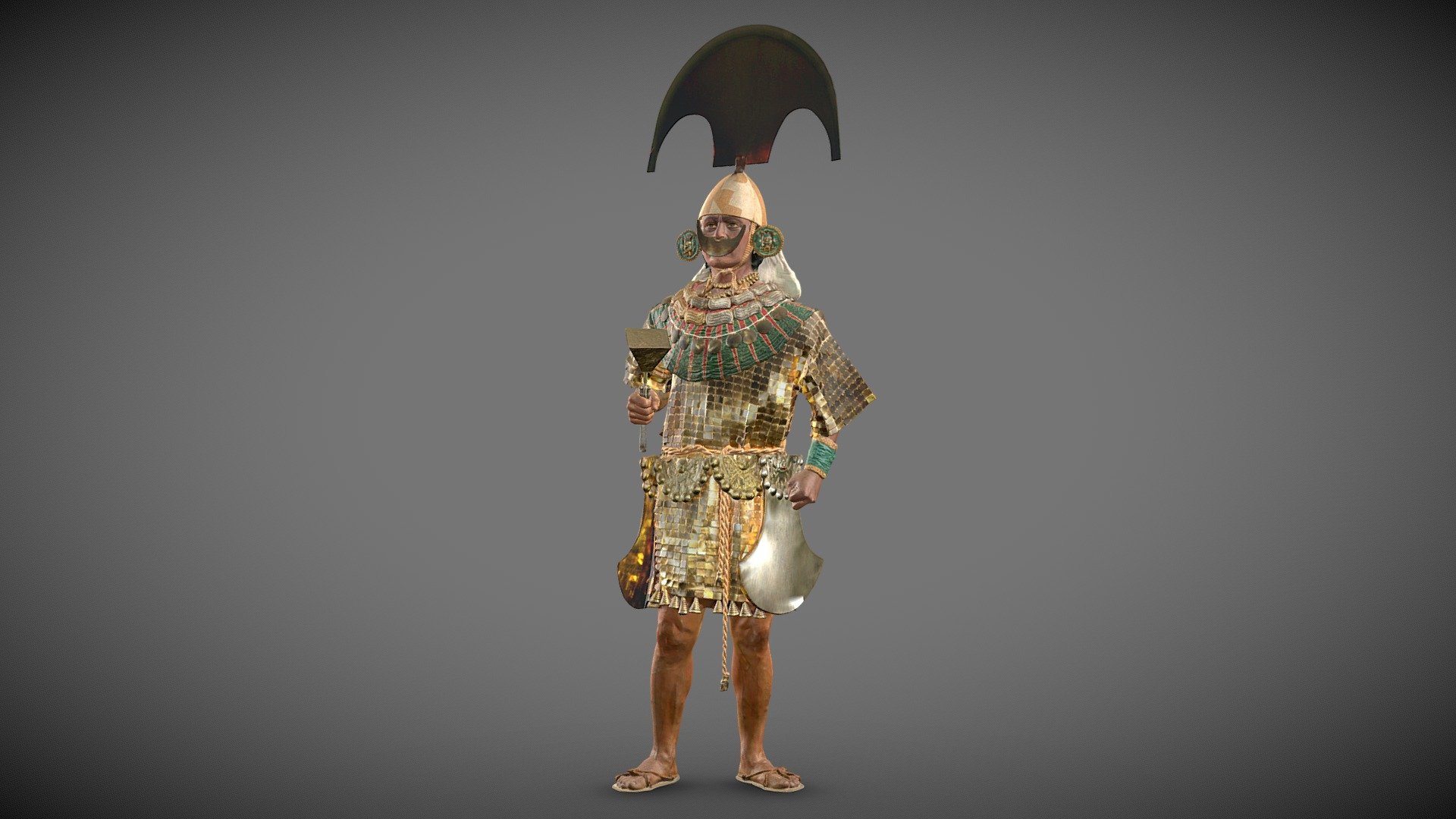 Señor de Sipán - 3D model by Pedro Monzón 3D (@P3DROMonzon) [3b37e09 ...