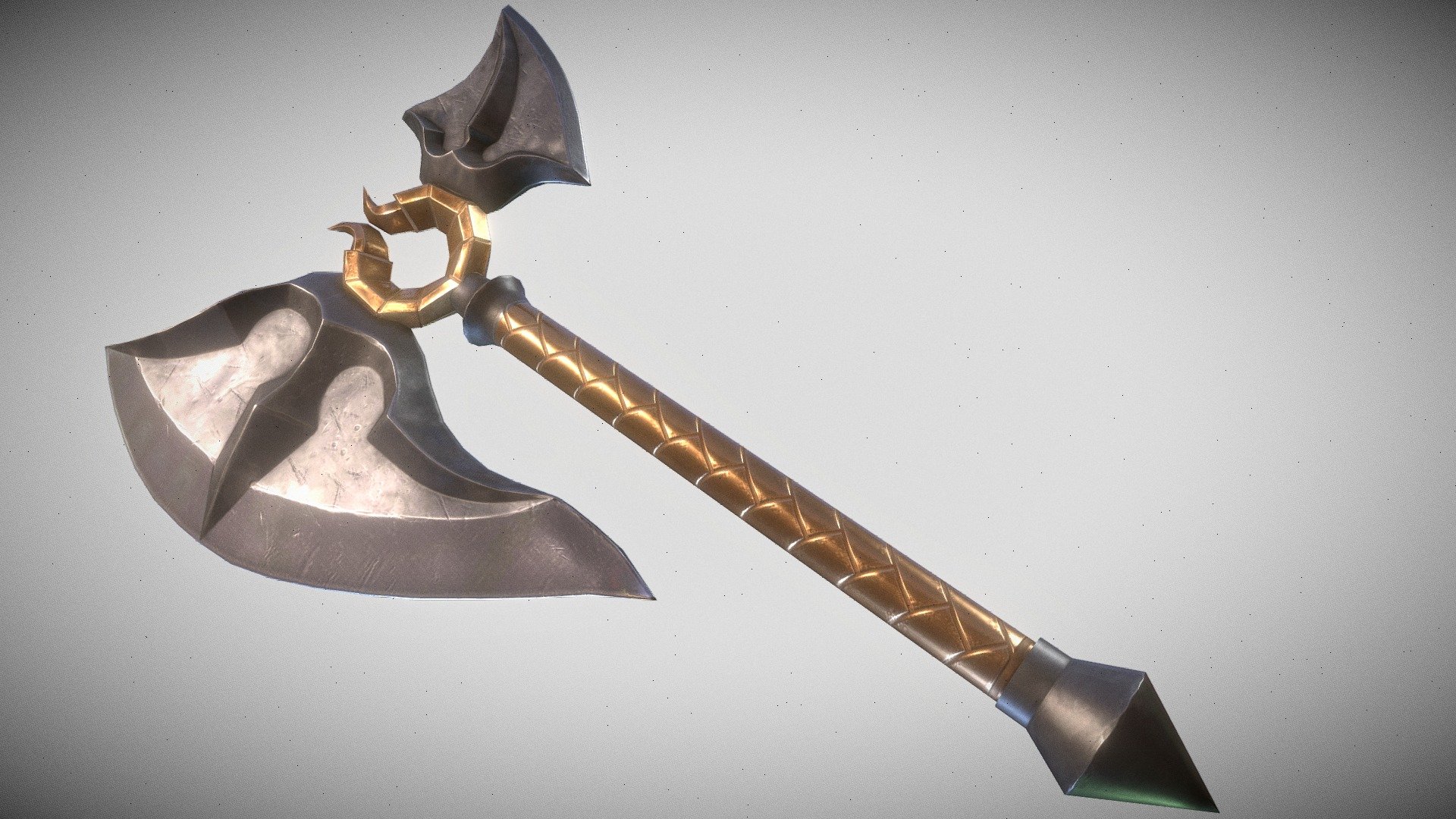 One Handed Axe_10 - 3D model by Frostone [3b389a0] - Sketchfab