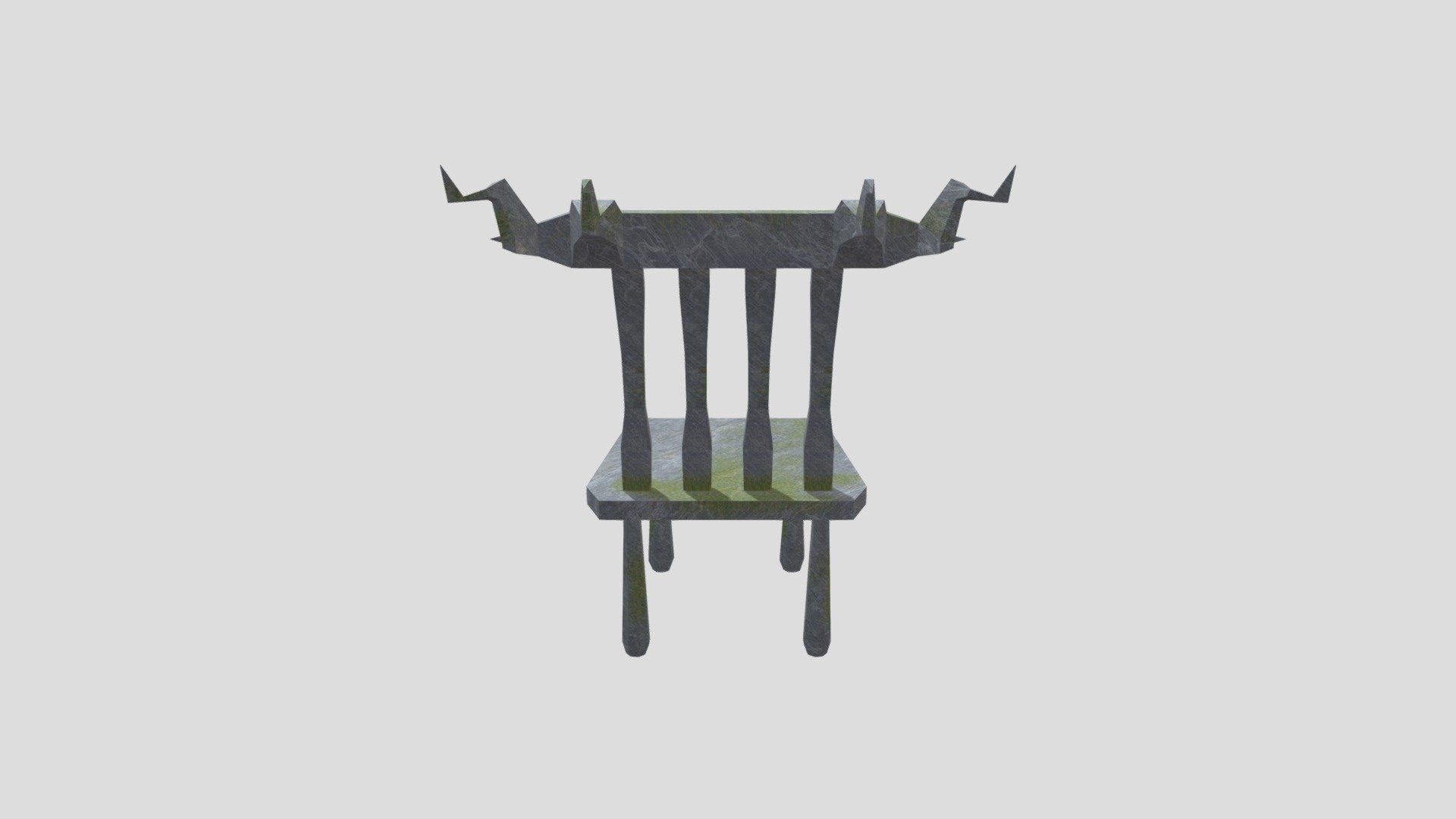 Stone Chair - 3D model by benjrawlings [3b3a434] - Sketchfab