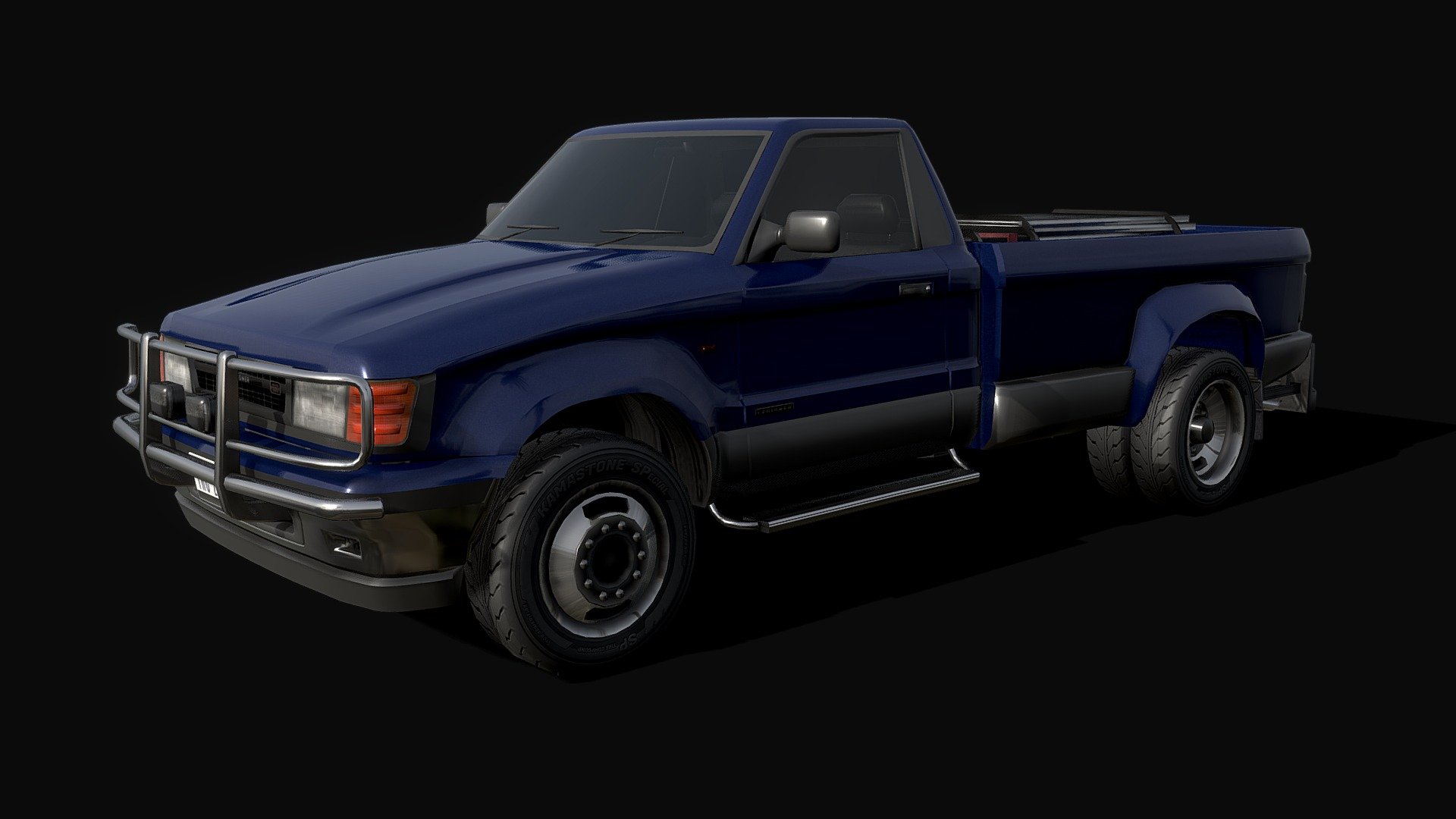 Lightbody '90 MD Pickup - Low poly model - Download Free 3D model by Daniel Zhabotinsky ...