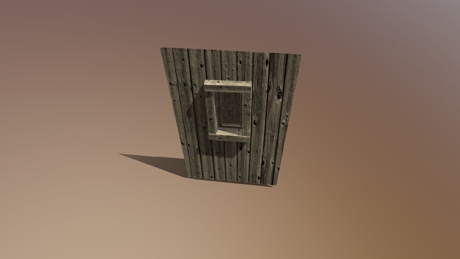 Wooden Wall Window - Download Free 3D model by ViktorBooM [3b3af9d ...