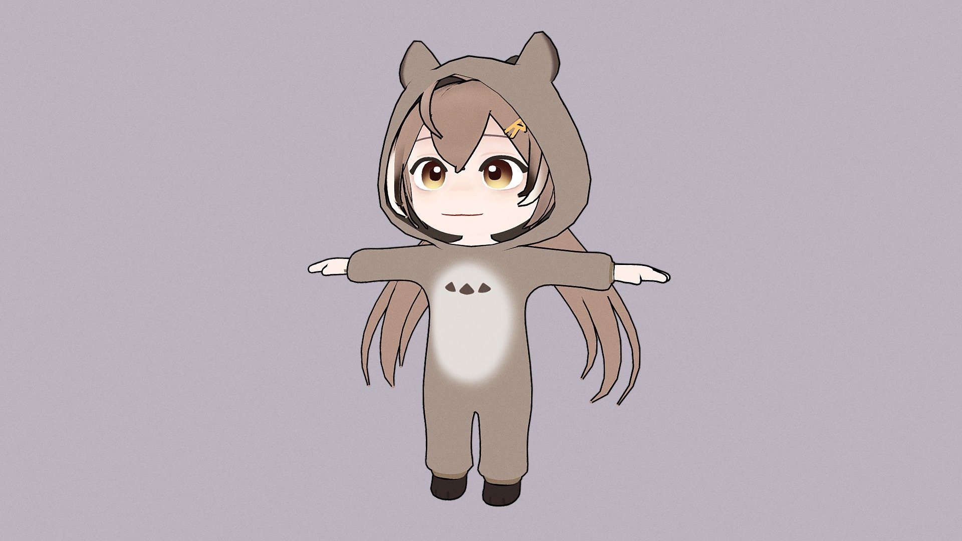 [Hololive EN] Animal Pajamas Mumei - Download Free 3D model by Welloy ...