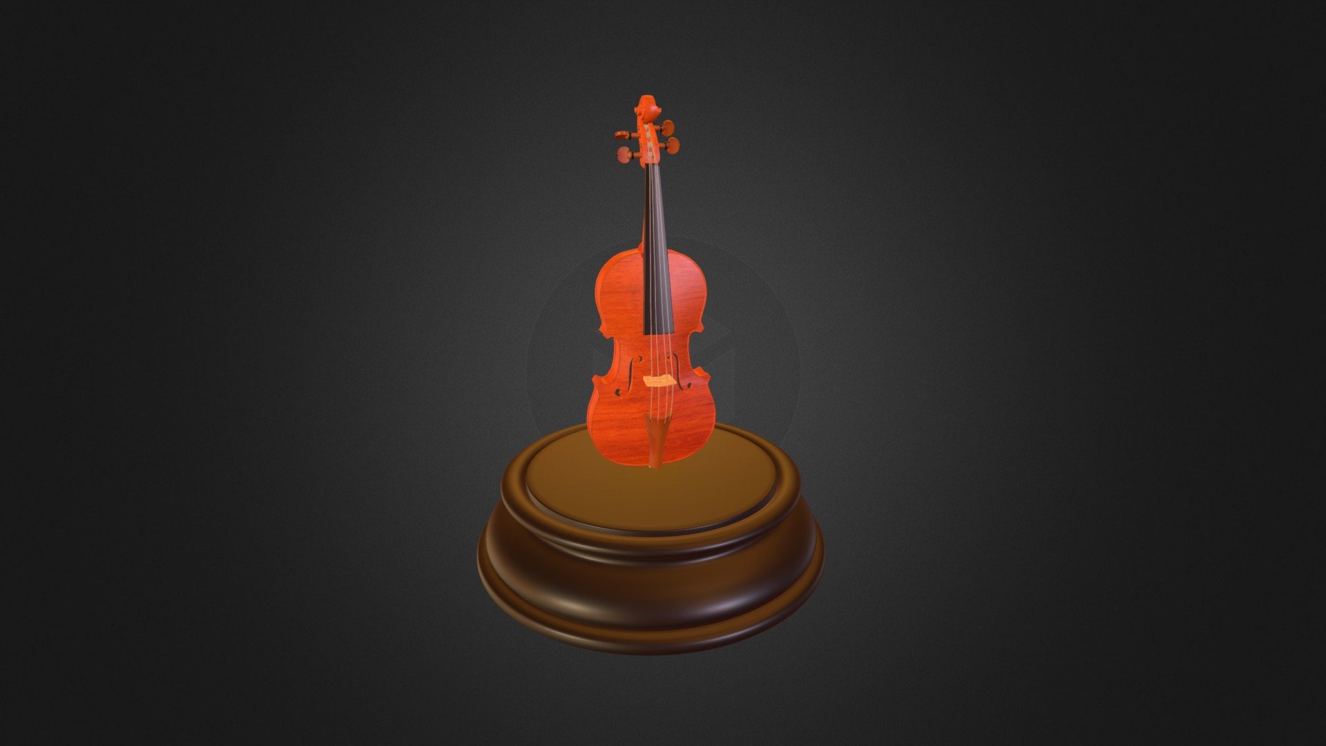 Photorealistic Violin - 3D model by Brad Madison (@brmadison84 ...