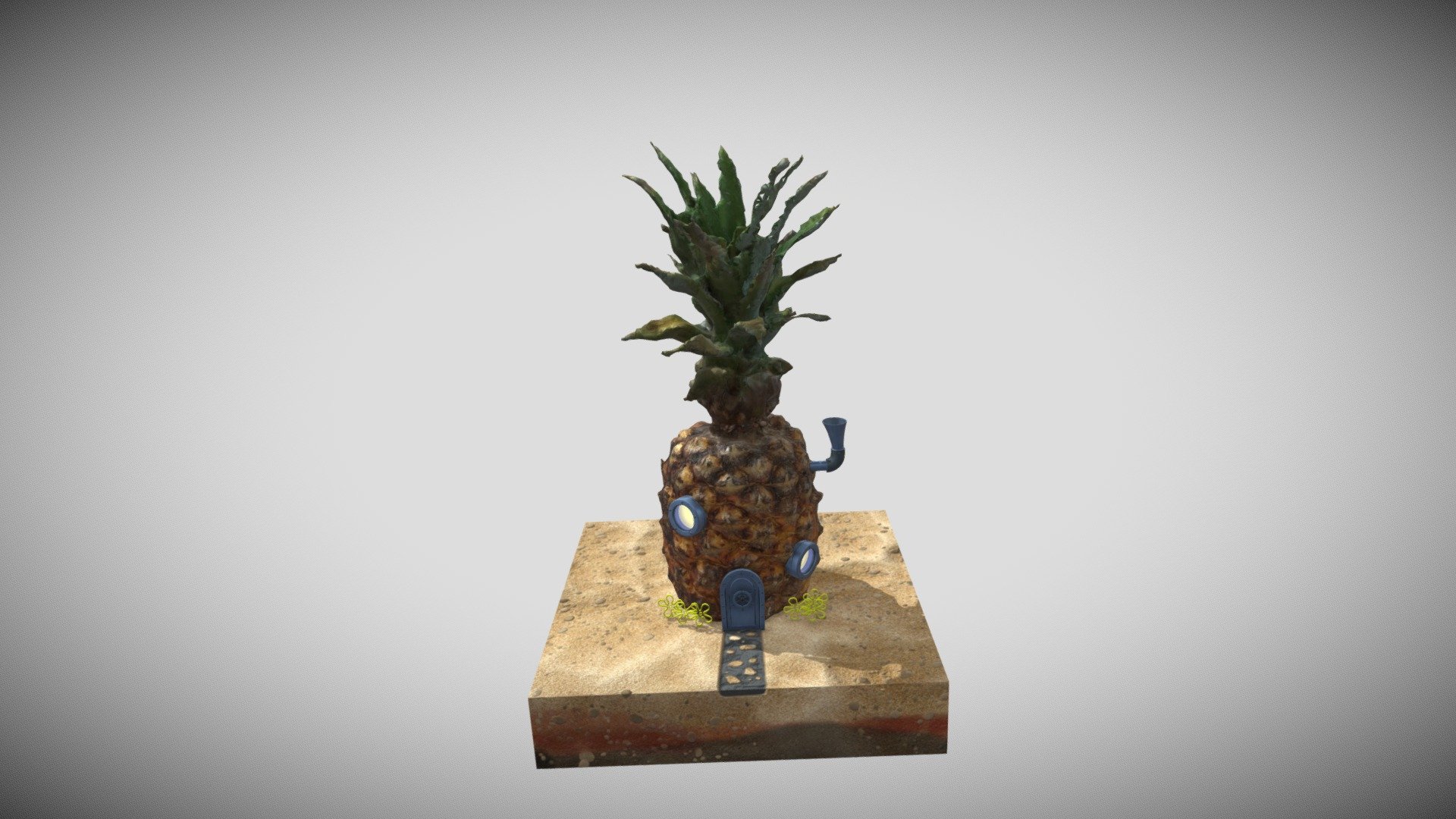 Spongebob's House - 3D model by niallplatt [3b3f868] - Sketchfab