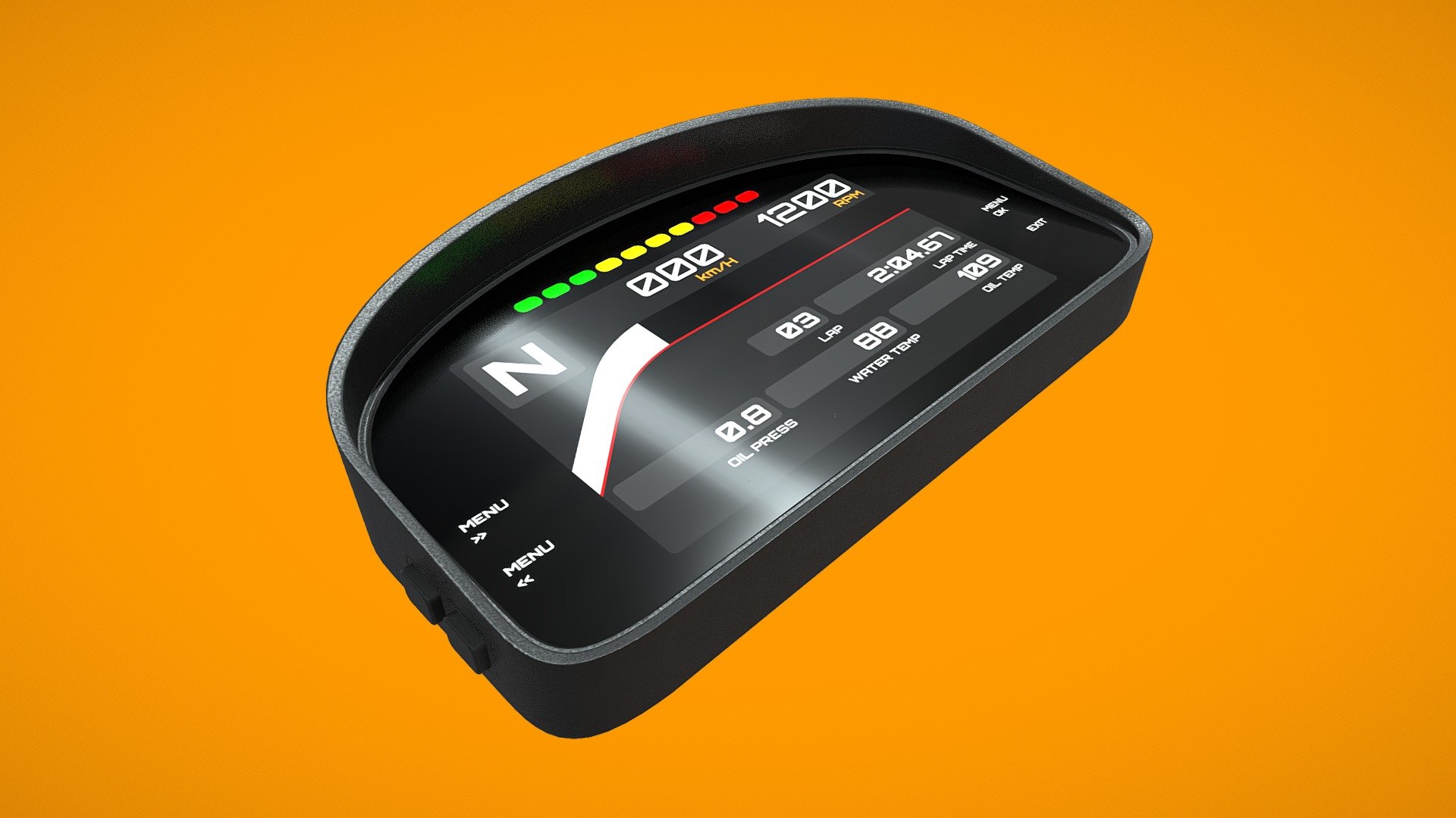 Digital Racing Dash - 3D model by Robert Prispilović (@rprispil ...