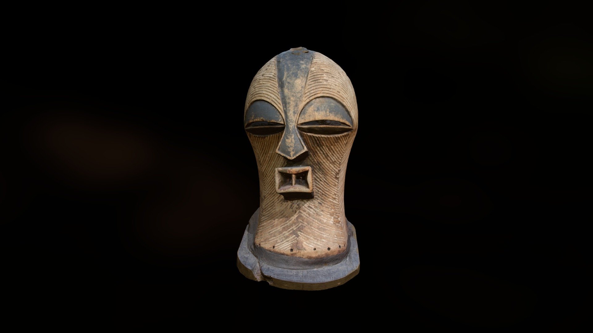Wooden ceremonial mask, Congo, Africa - Buy Royalty Free 3D model by ...