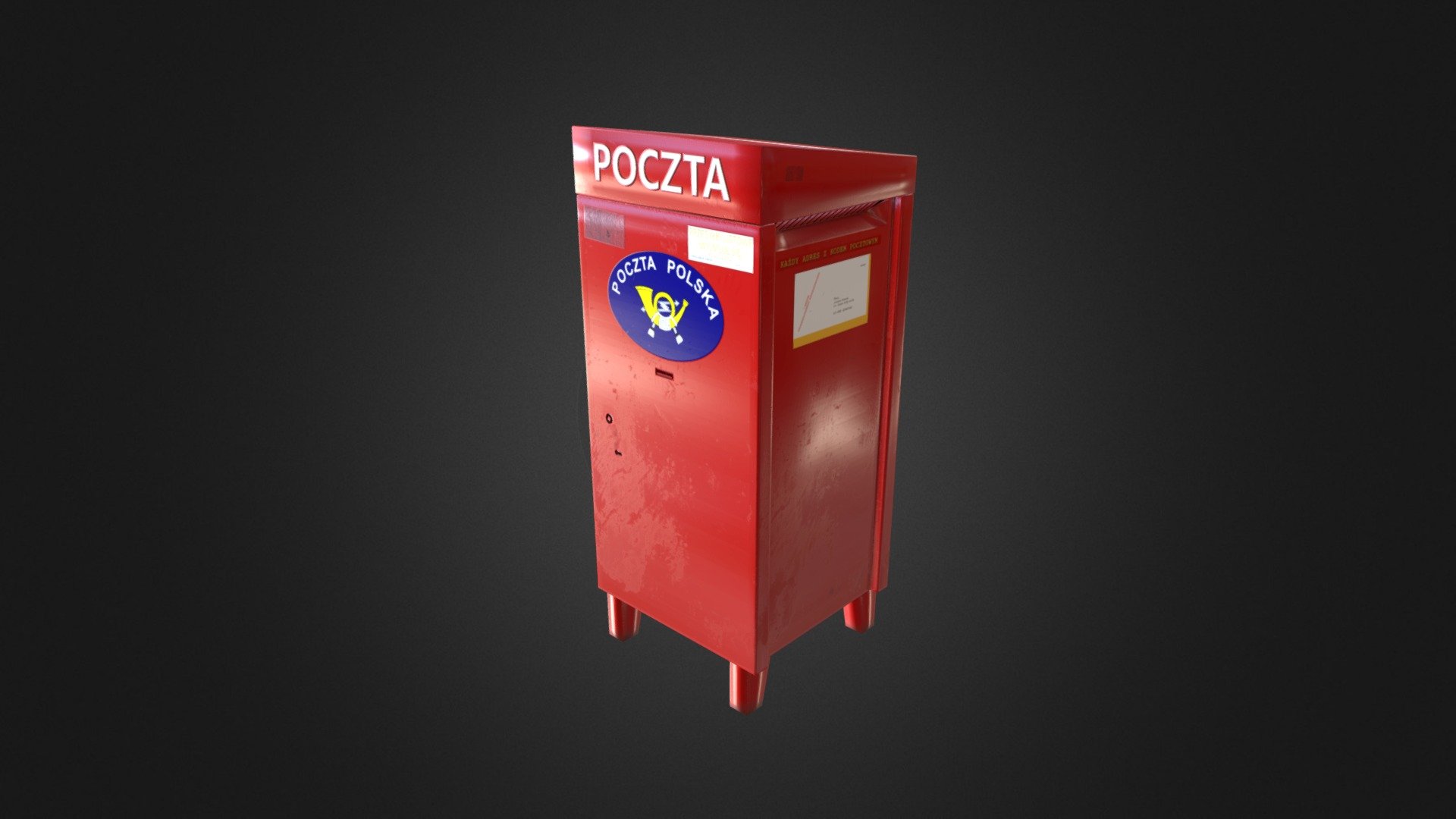 Mailbox Euro - 3D model by Łukasz Szczerba (@lukaszszczerba) [3b42587 ...