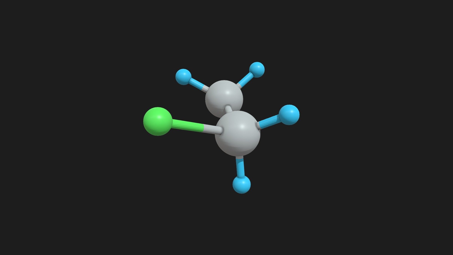 Chloroethane 240 deg - Download Free 3D model by stereoaisier [3b46dd3 ...
