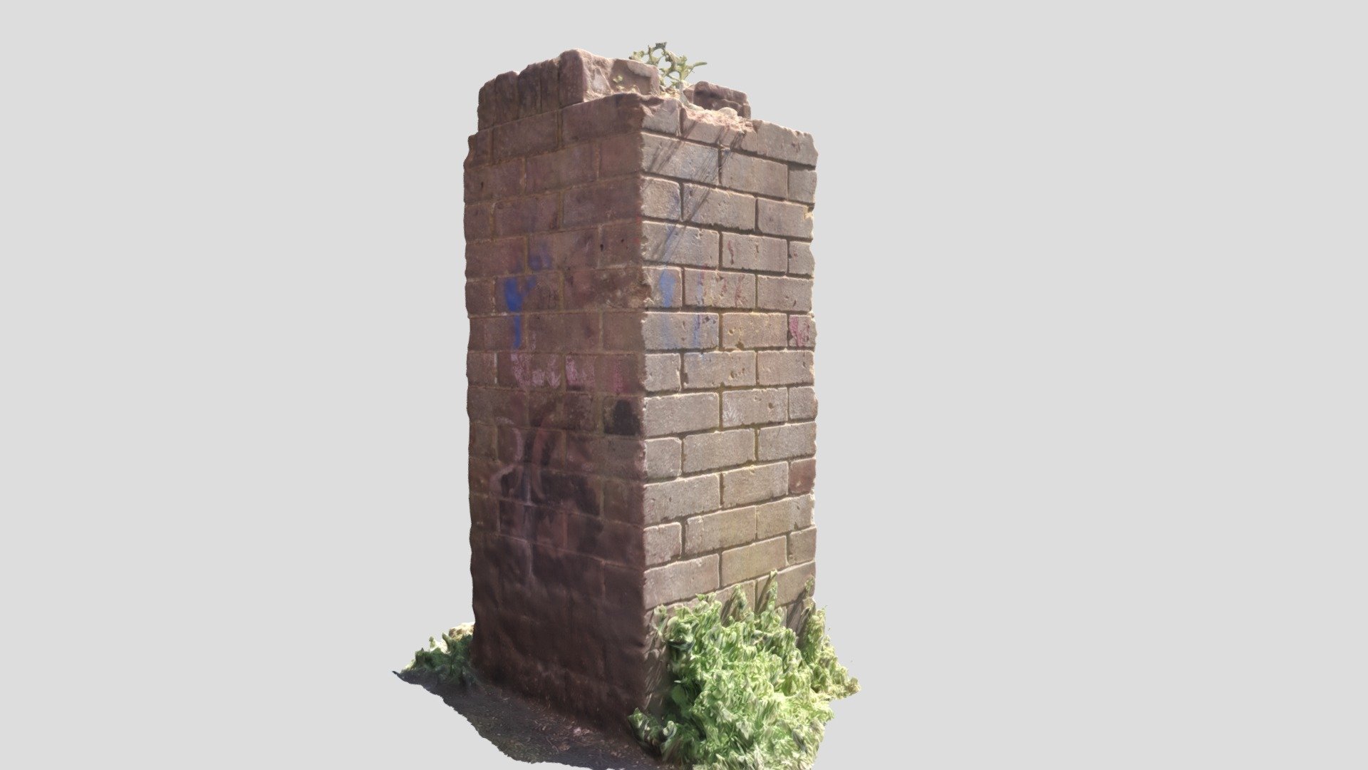 Brick Post - Download Free 3D model by MuckingFuddle [3b492de] - Sketchfab
