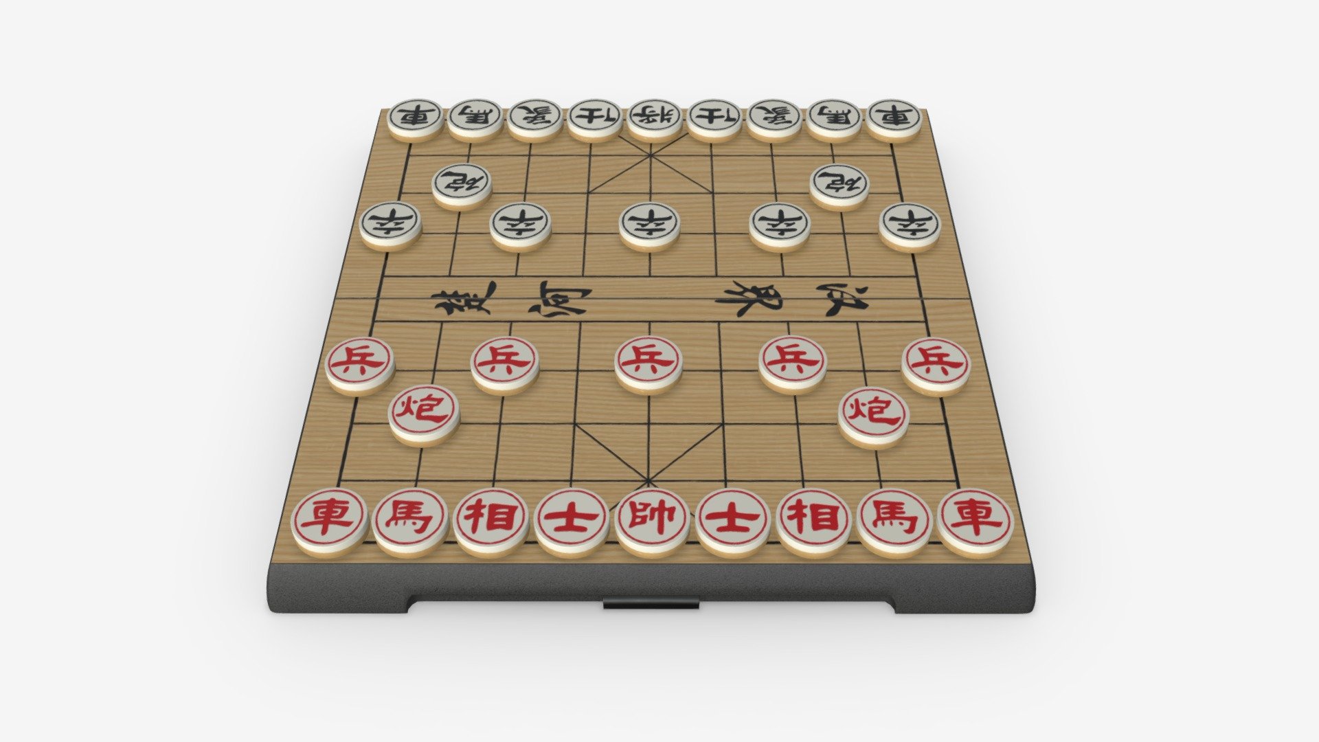 Chinese Chess Xiangqi Board Table Strategy Game - Buy Royalty Free 3D ...