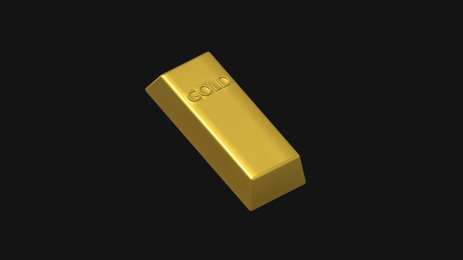 Gold Bar Icon - Buy Royalty Free 3D model by arc.jabbar (@arc_jabbar ...