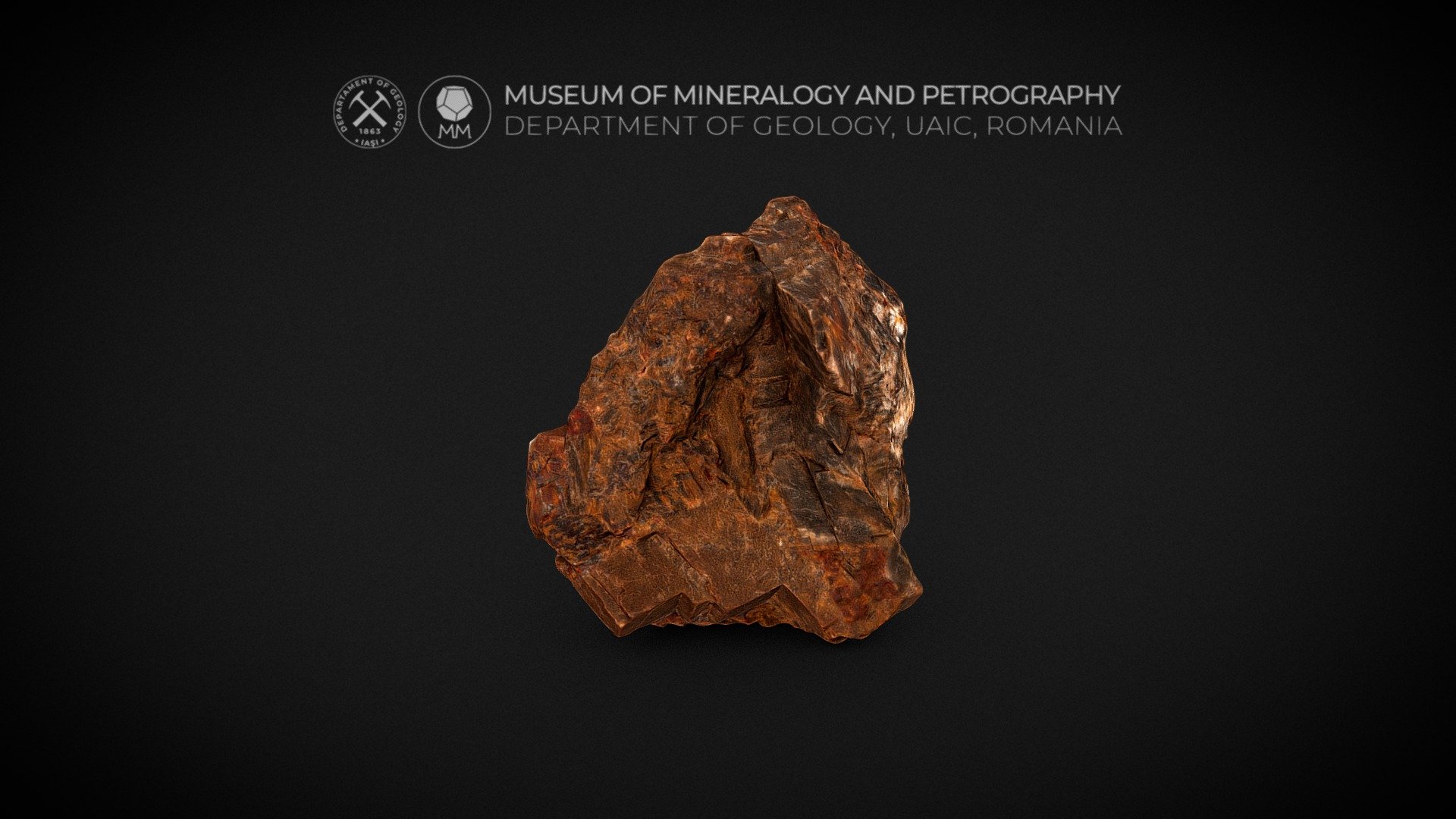 Siderite crystals with rhombohedral feature - 3D model by Museum of ...