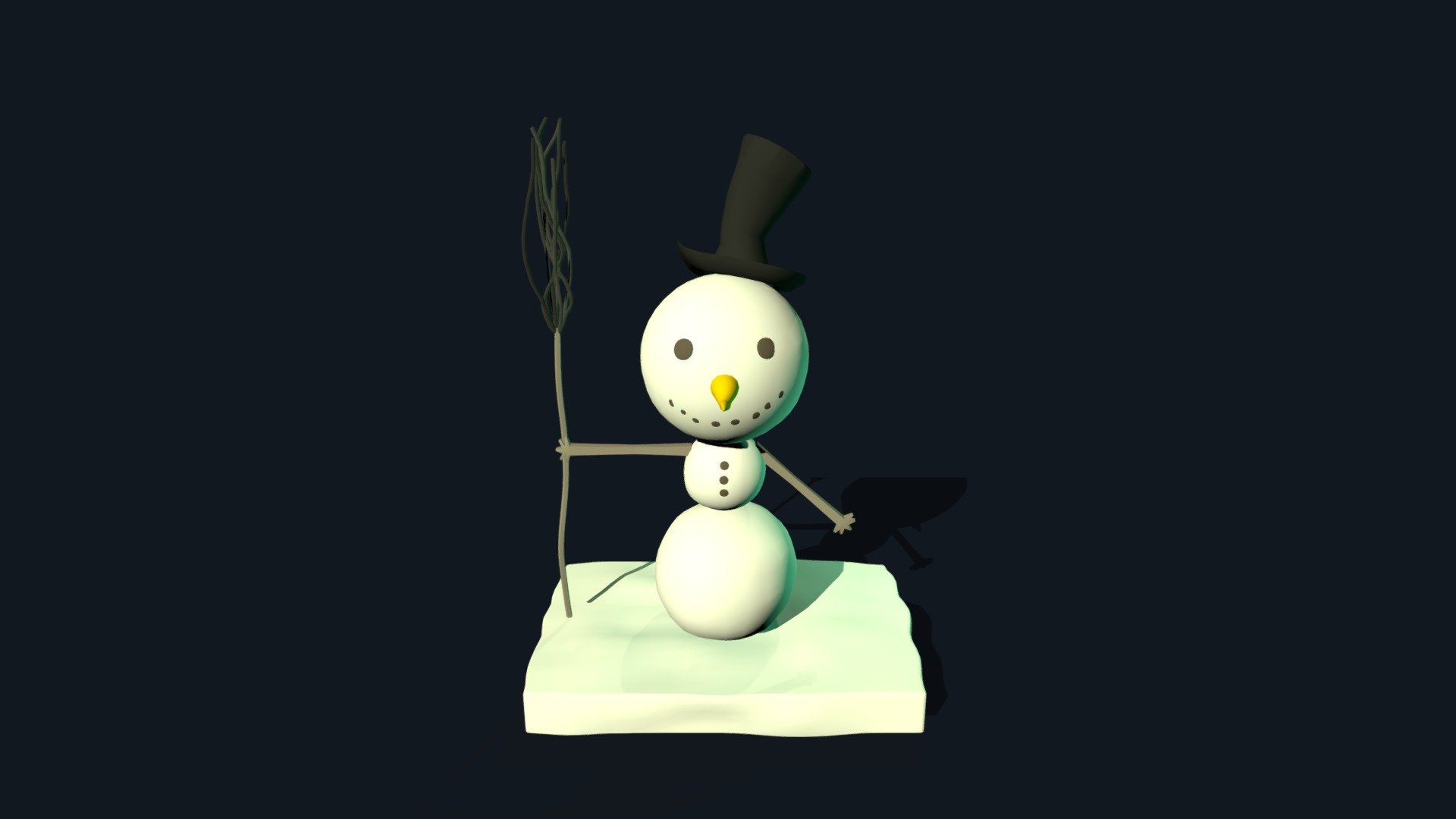 snowman - 3D model by Yi Shan (@EShanShani) [3b54ec4] - Sketchfab