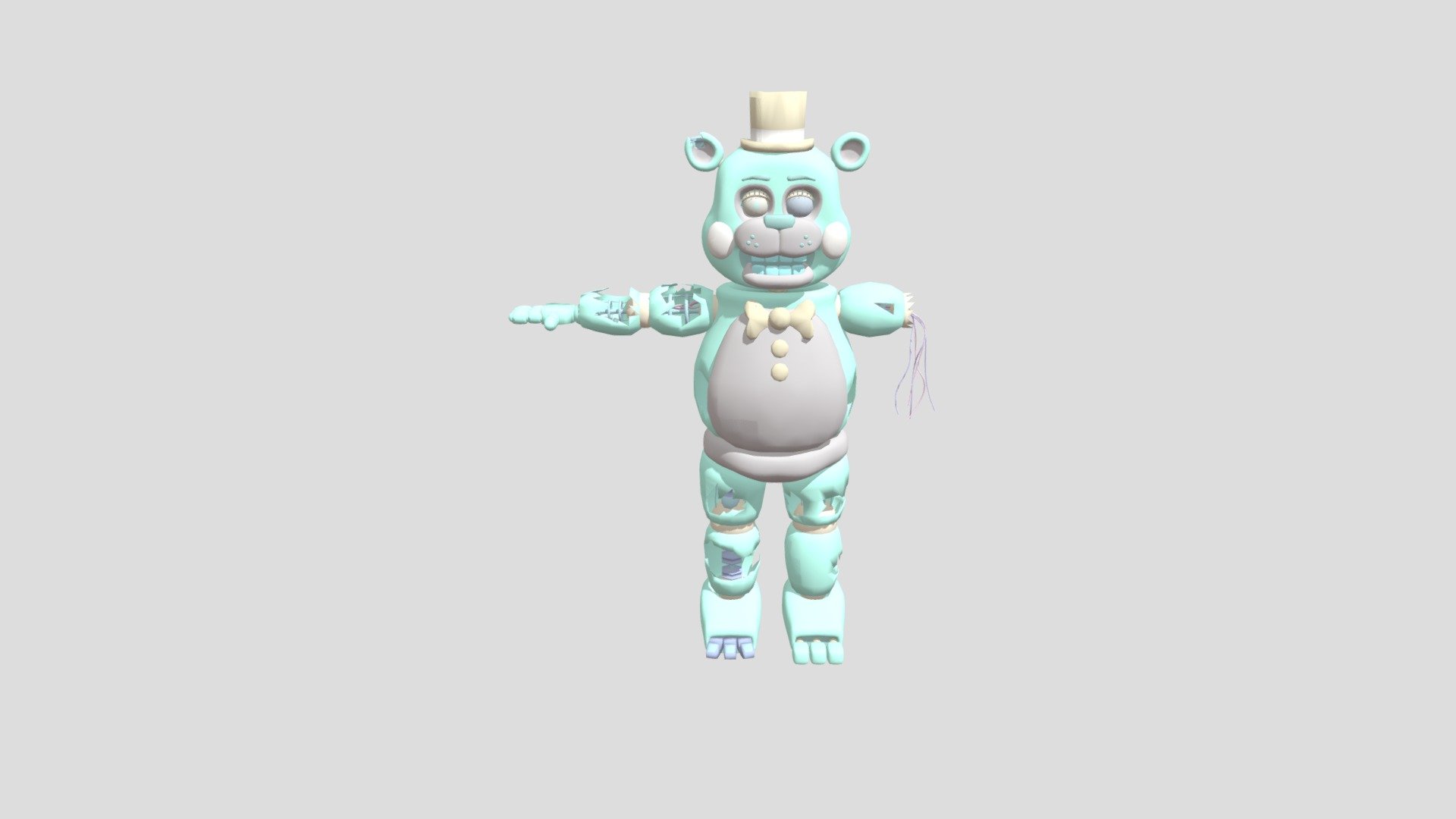 Whitered Toy Freddy Old Model - Download Free 3D model by NachiG ...