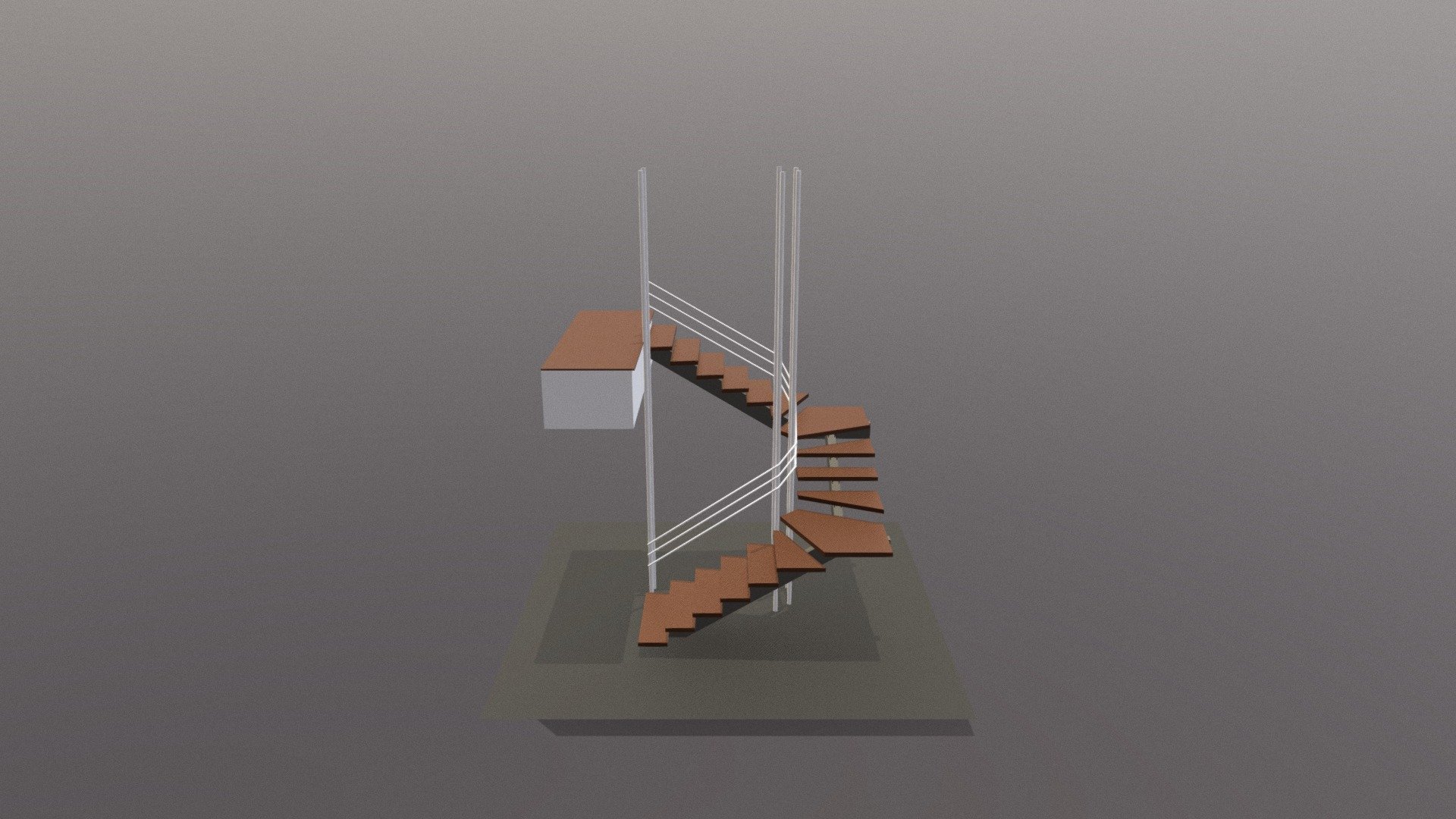 Steel Stair - Download Free 3D model by khalat [3b57910] - Sketchfab