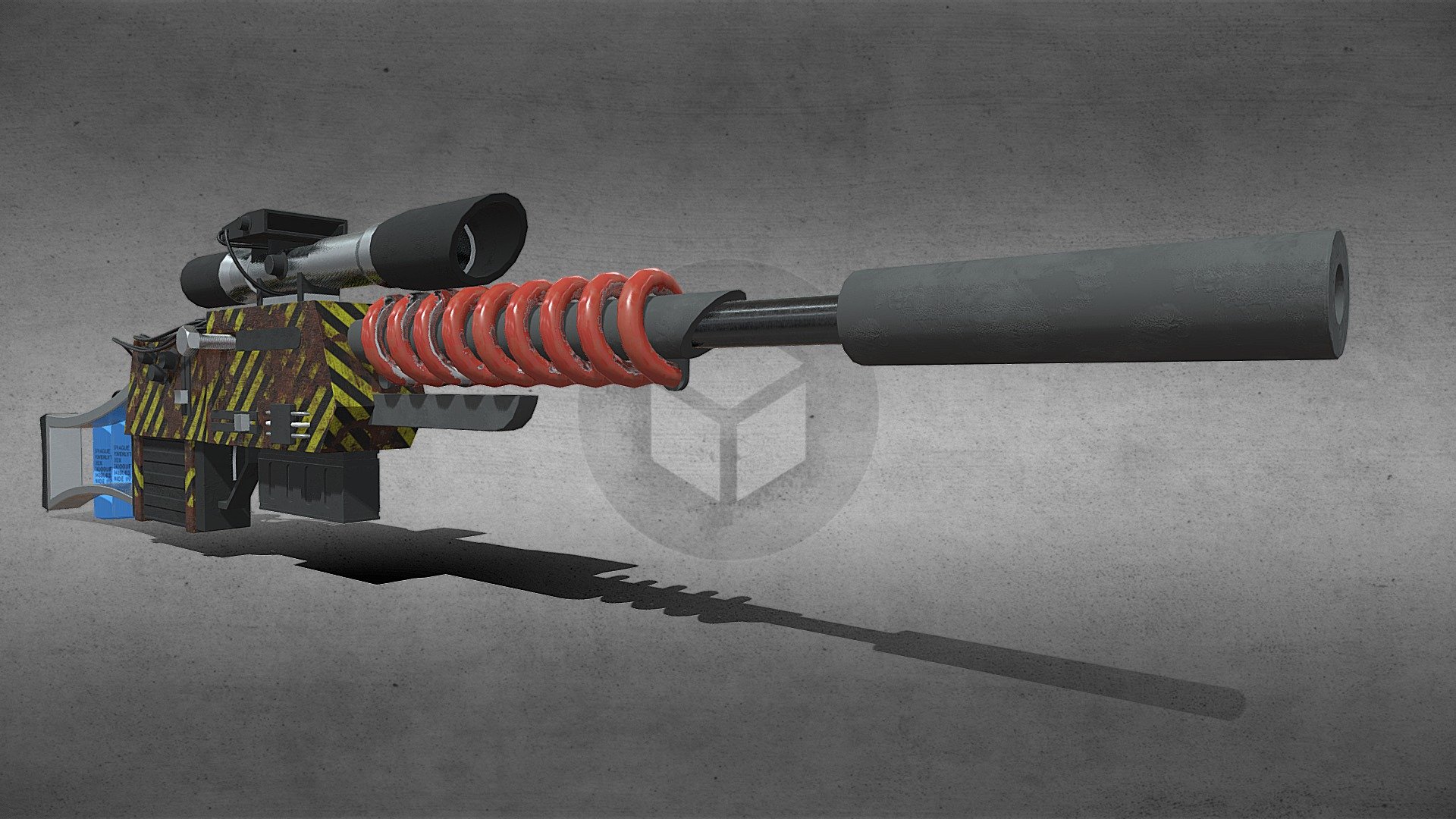 Capacitor Gun - Download Free 3D model by Zack_Hawley [3b58772] - Sketchfab