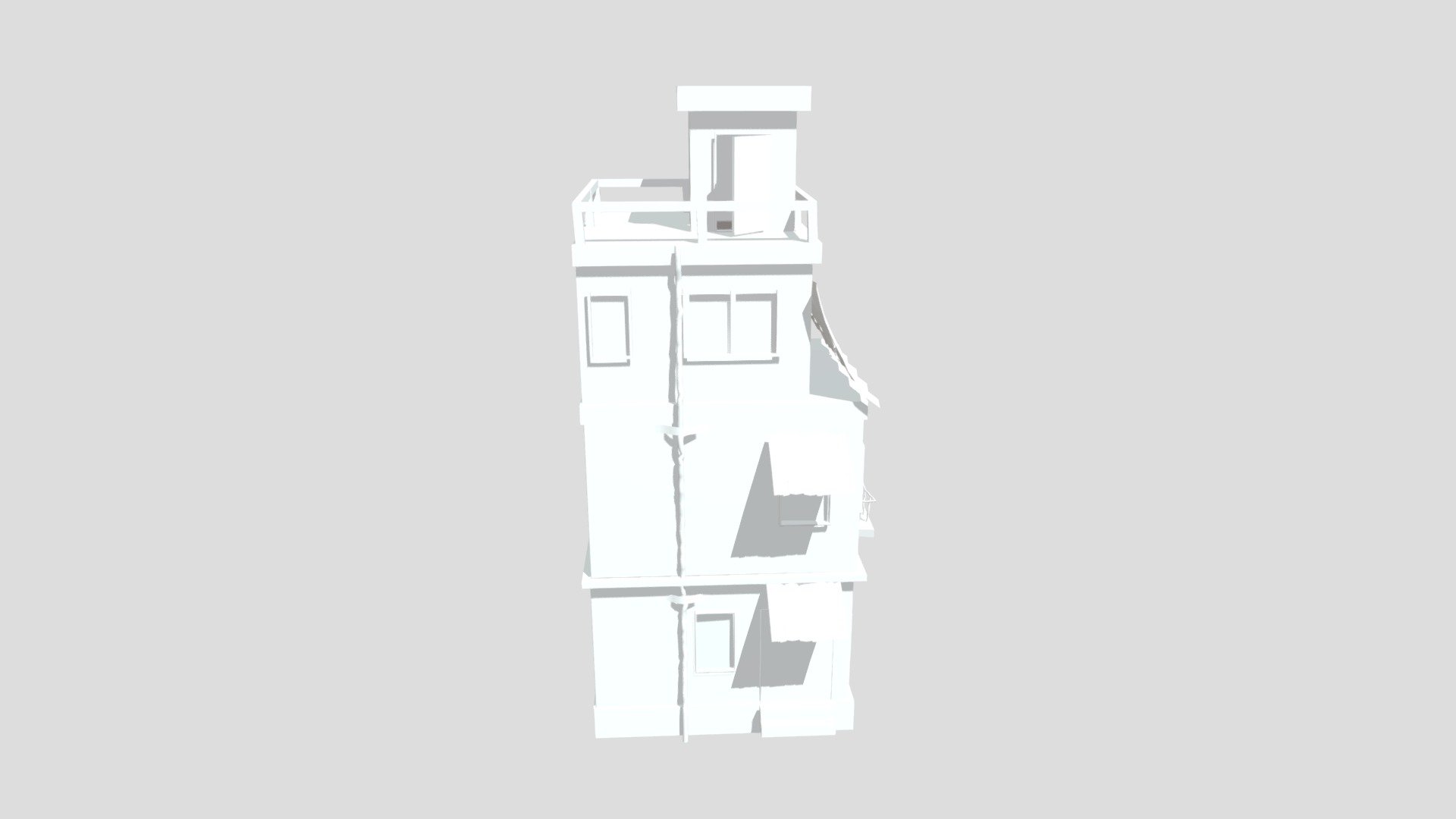 PUBG THREE STORY HOUSE - Download Free 3D model by Keval.Chudasama ...
