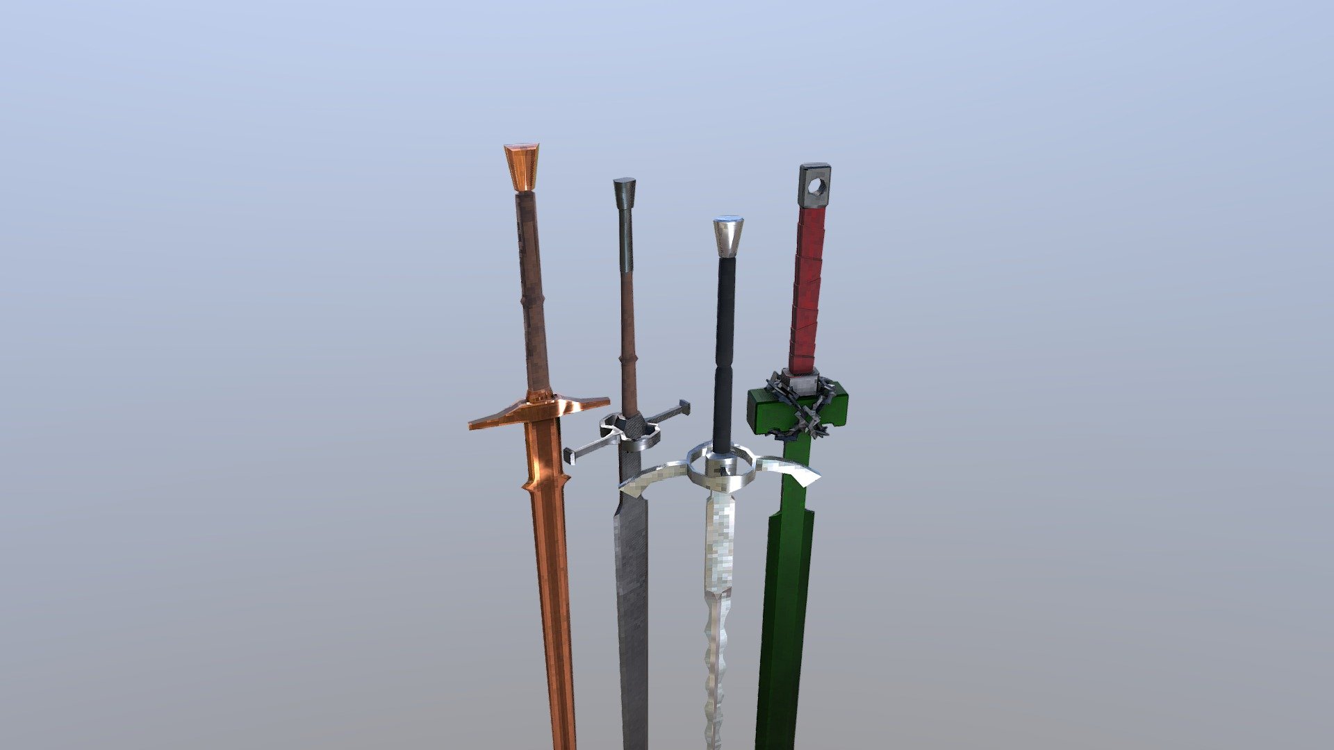 Valheim - 2 Handed Swords - 3D model by Dillon Barba (@dillonbarba ...