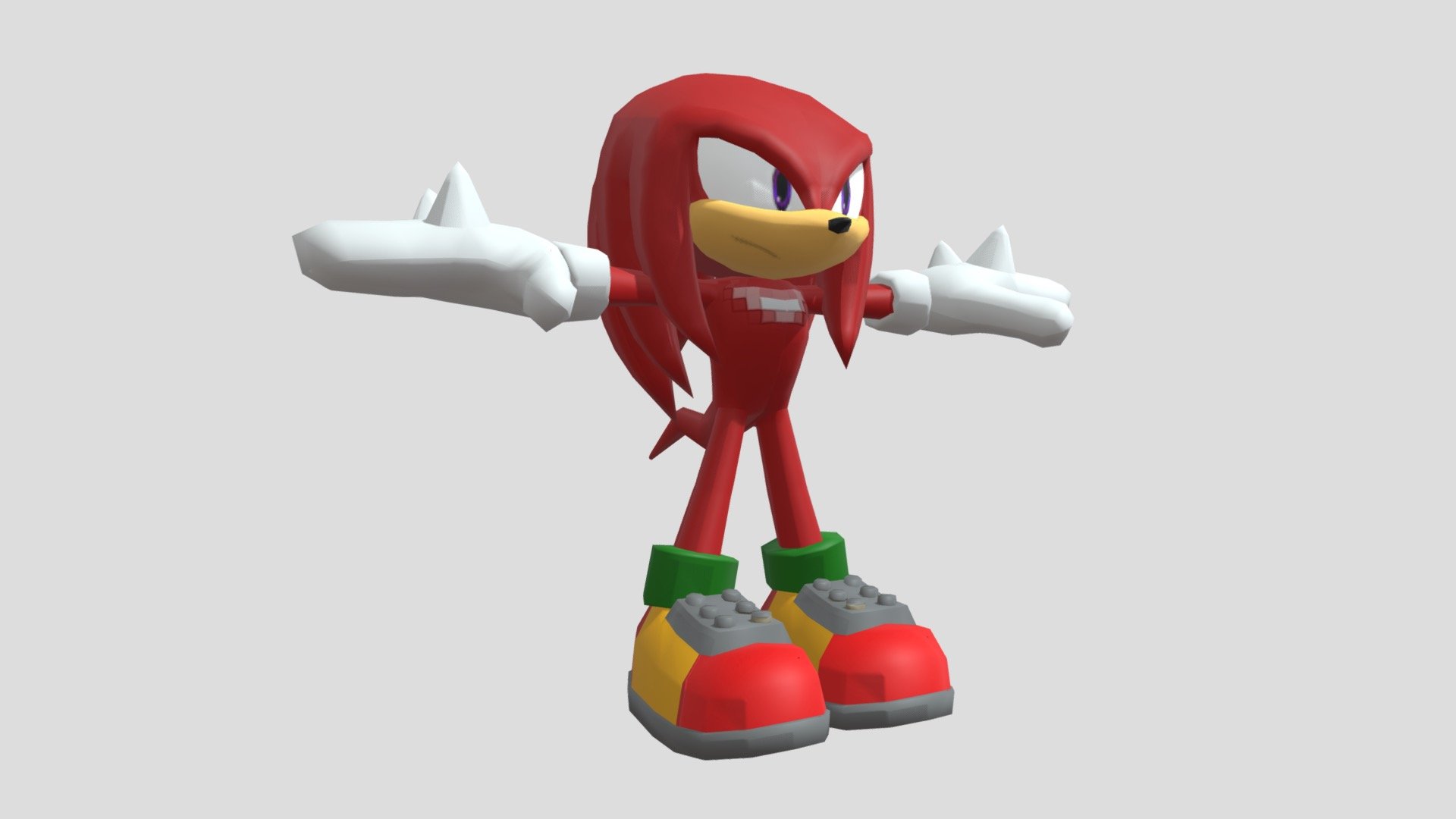 sonic-rangers-knuckles-credits-model - Download Free 3D model by ...