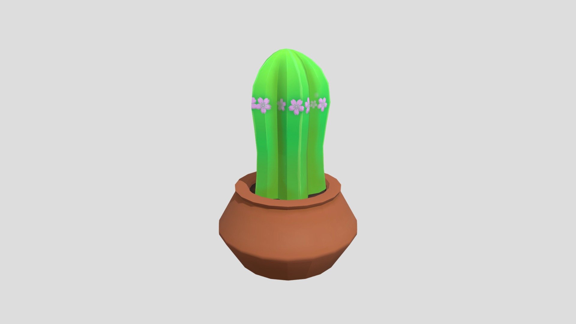 Stylized Potted Caactus - Download Free 3D model by Meemoe_ [3b5bc4d ...