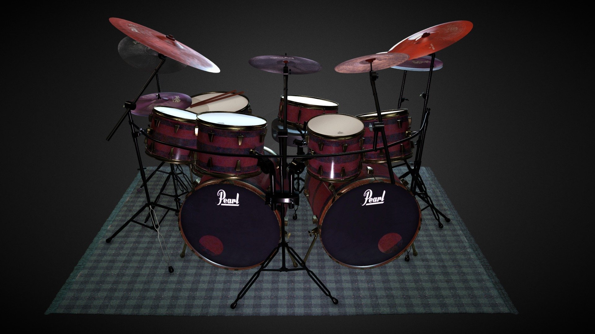 My Drums Scene - Buy Royalty Free 3D model by Guxart3D (@gusxart ...