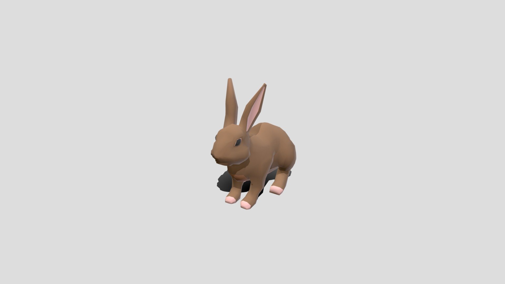 Low Poly Rabbit - 3D model by stillwanttea [3b5db0c] - Sketchfab