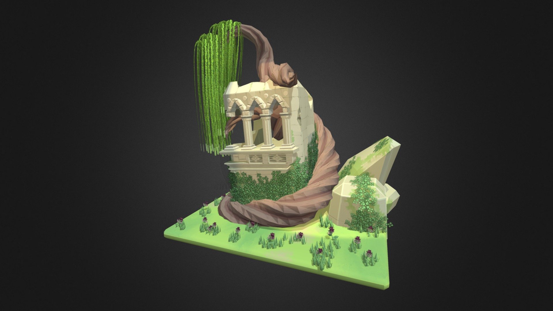 Gothic Ruins with Willow - 3D model by Marie-Alice_BLIND [3b6147a ...
