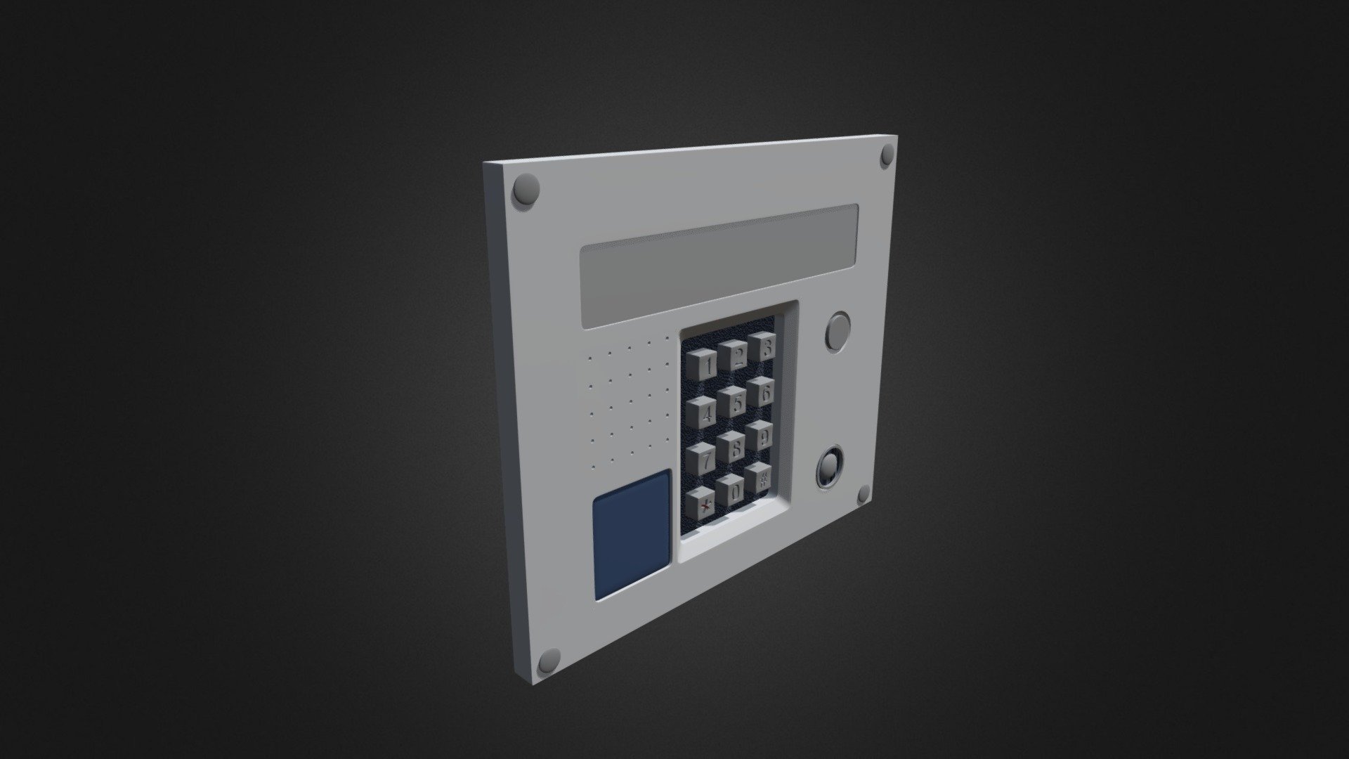 External Intercom 3D Model - Buy Royalty Free 3D model by cgaxis ...