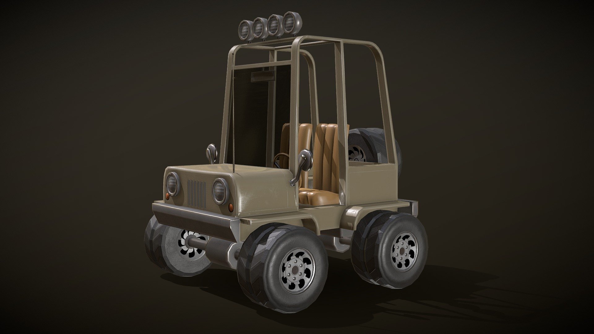 Jeep cartoon - Buy Royalty Free 3D model by hectopod [3b63c49 ...