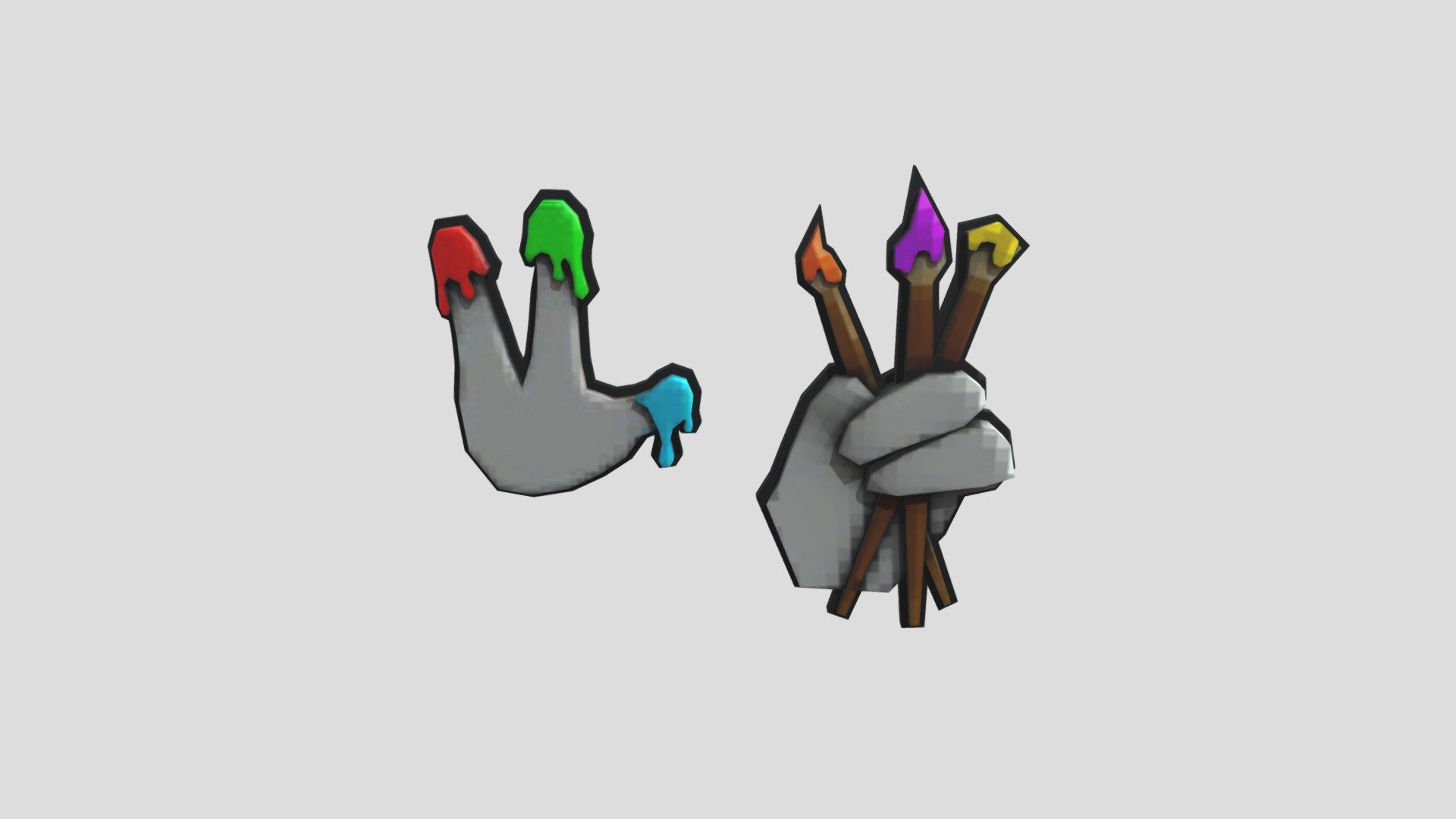 Both Of The Gorilla Tag Content Creator Badges - Download Free 3D model ...