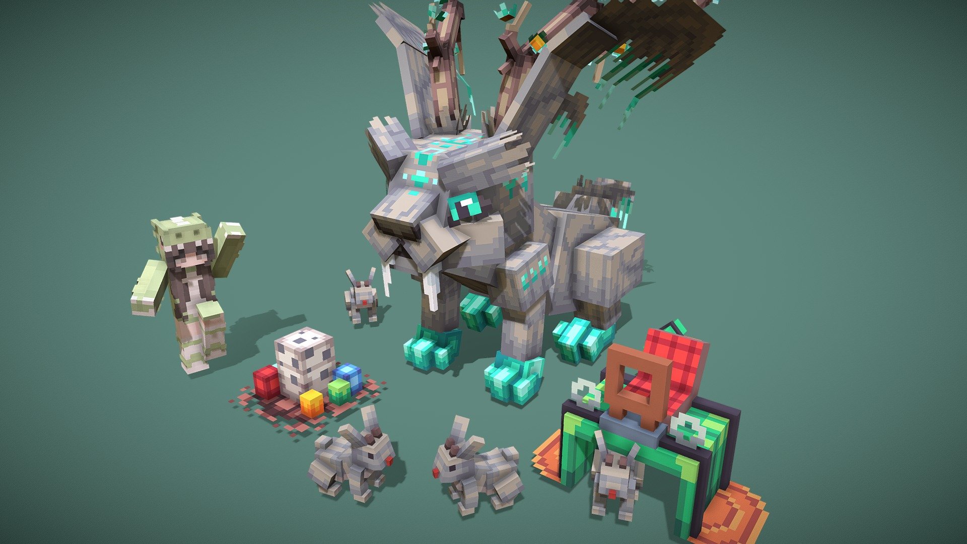 Jackalopes - Mount [Blockbench] - 3D model by Maks - Art (@maksart1) [3b66de4] - Sketchfab
