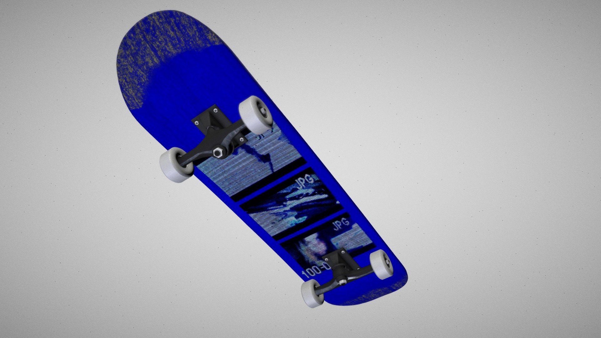 Used Skateboard (Lachlan Smith u3242353) - 3D model by LalanSmuh (@lachlansmithYES) [3b67083 ...