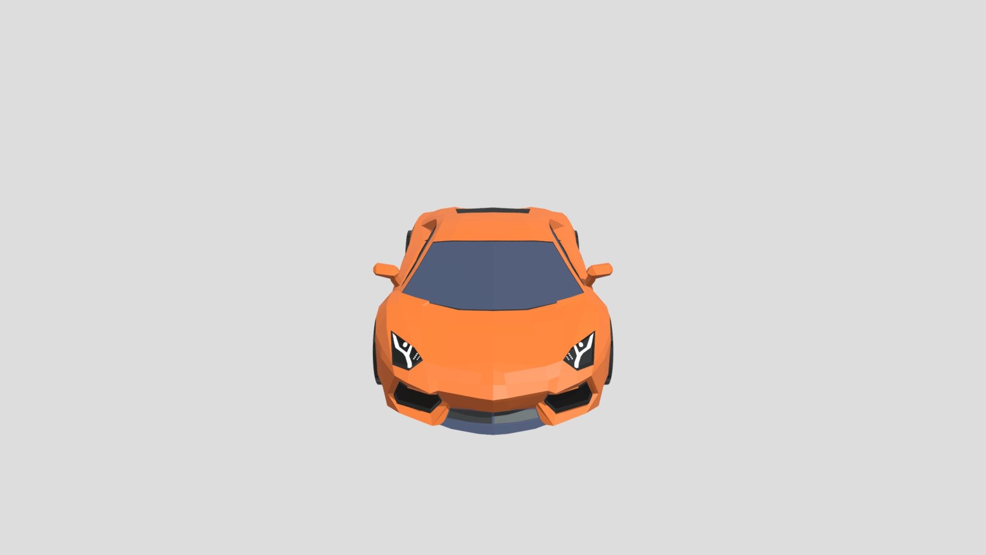 low poly Lamborghini Aventador LP700-4 - 3D model by Skakubicek ...