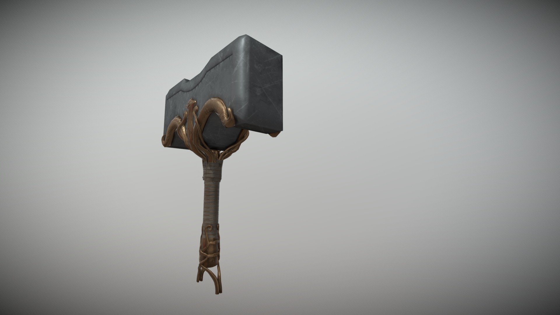Mjolnir modeling & texturing - 3D model by Adrien_fqt [3b671fa] - Sketchfab
