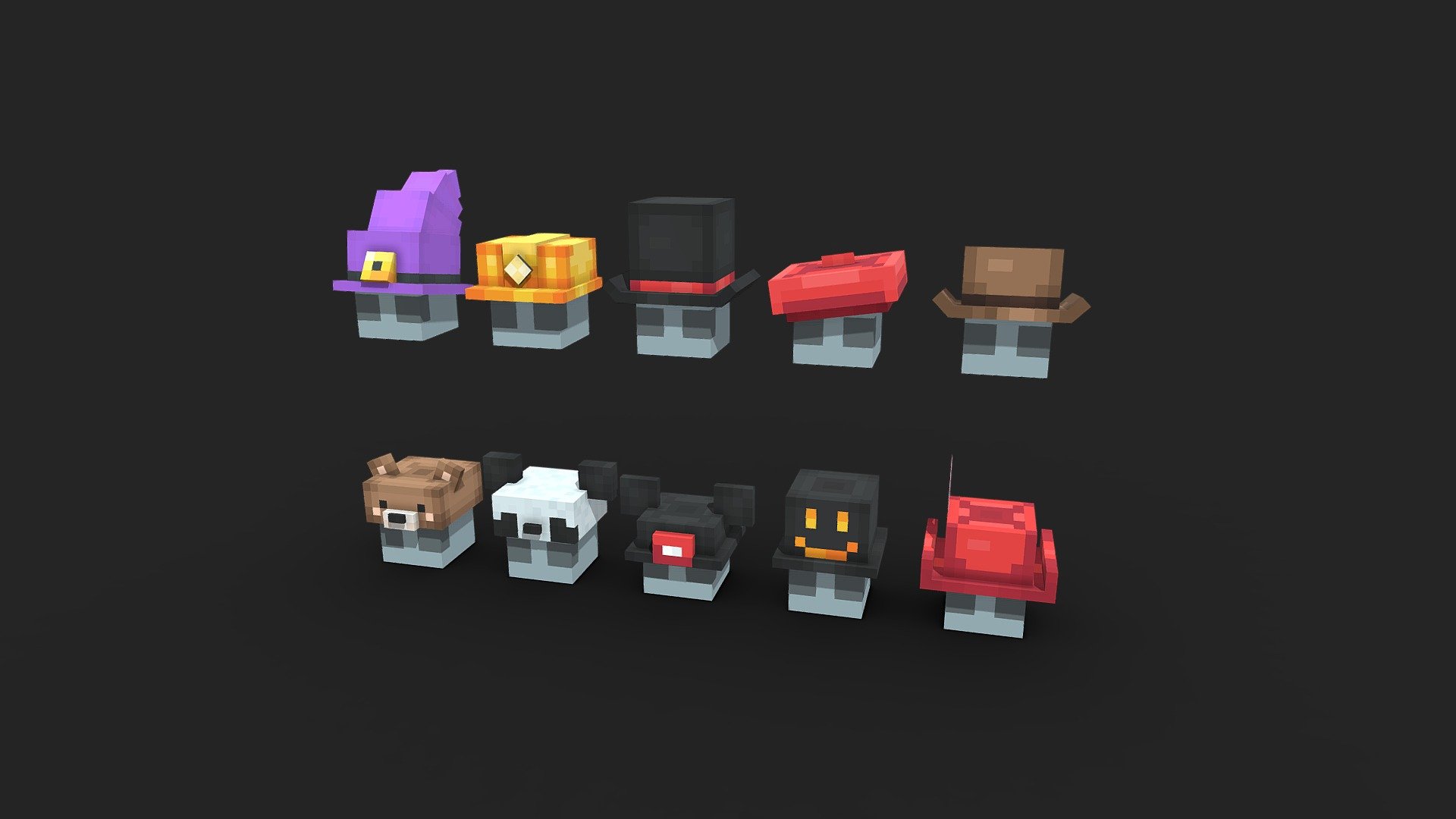 [ SET ] Hat Pack - 3D model by APYG [3b69ec5] - Sketchfab